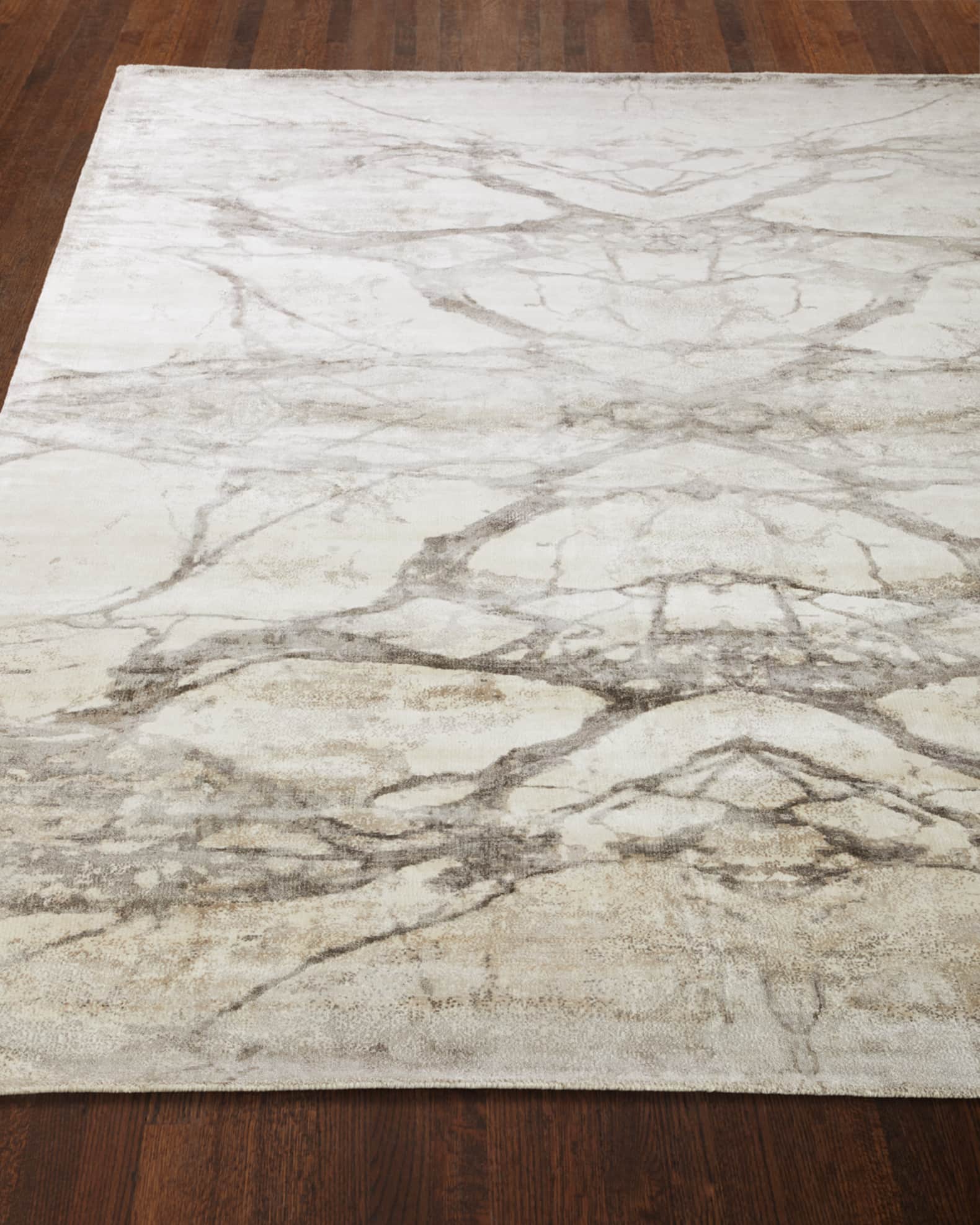 Global Views Mirror Match Marble Rug, 8' x 10' | Horchow