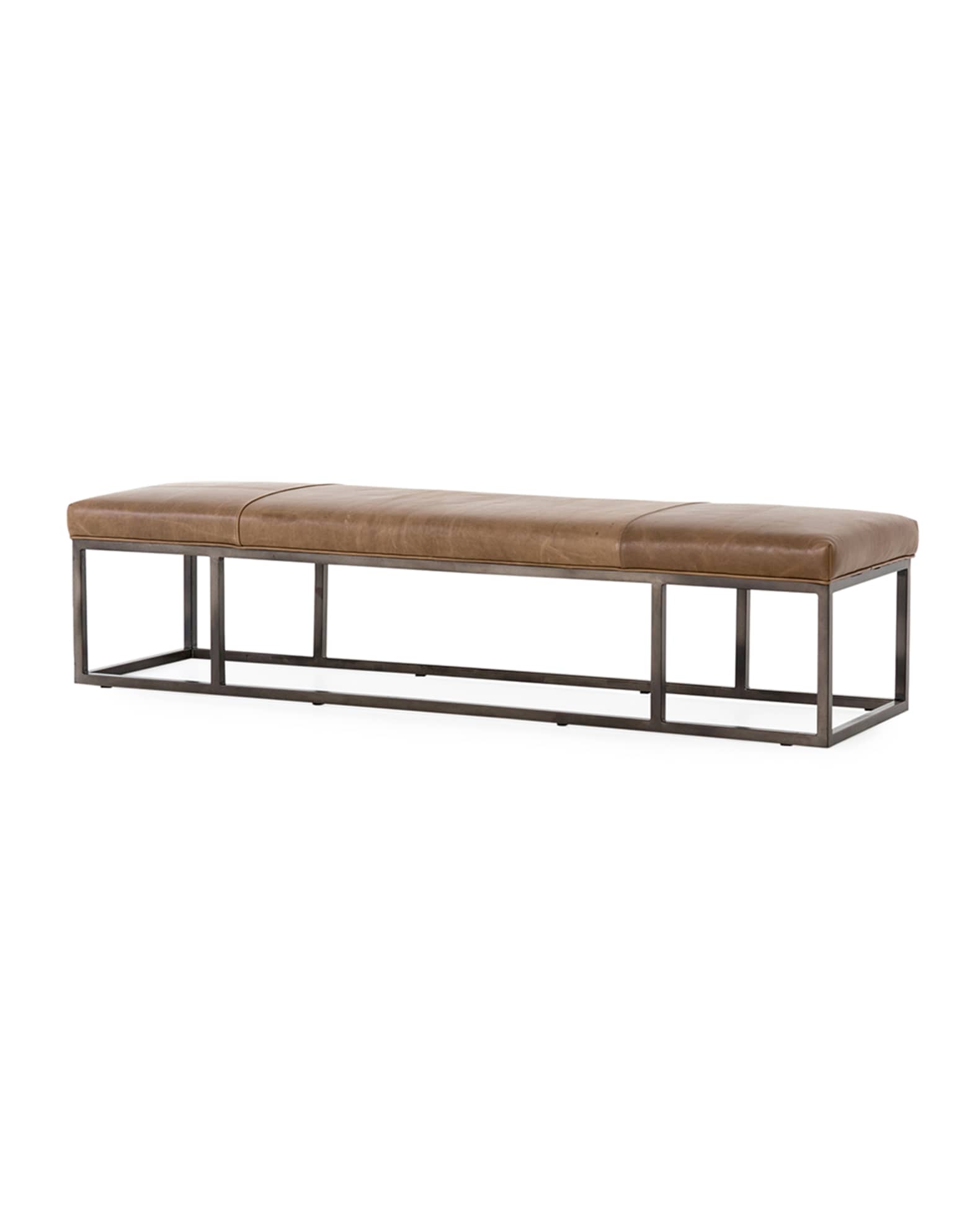Four Hands Beaumont Leather Bench | Horchow