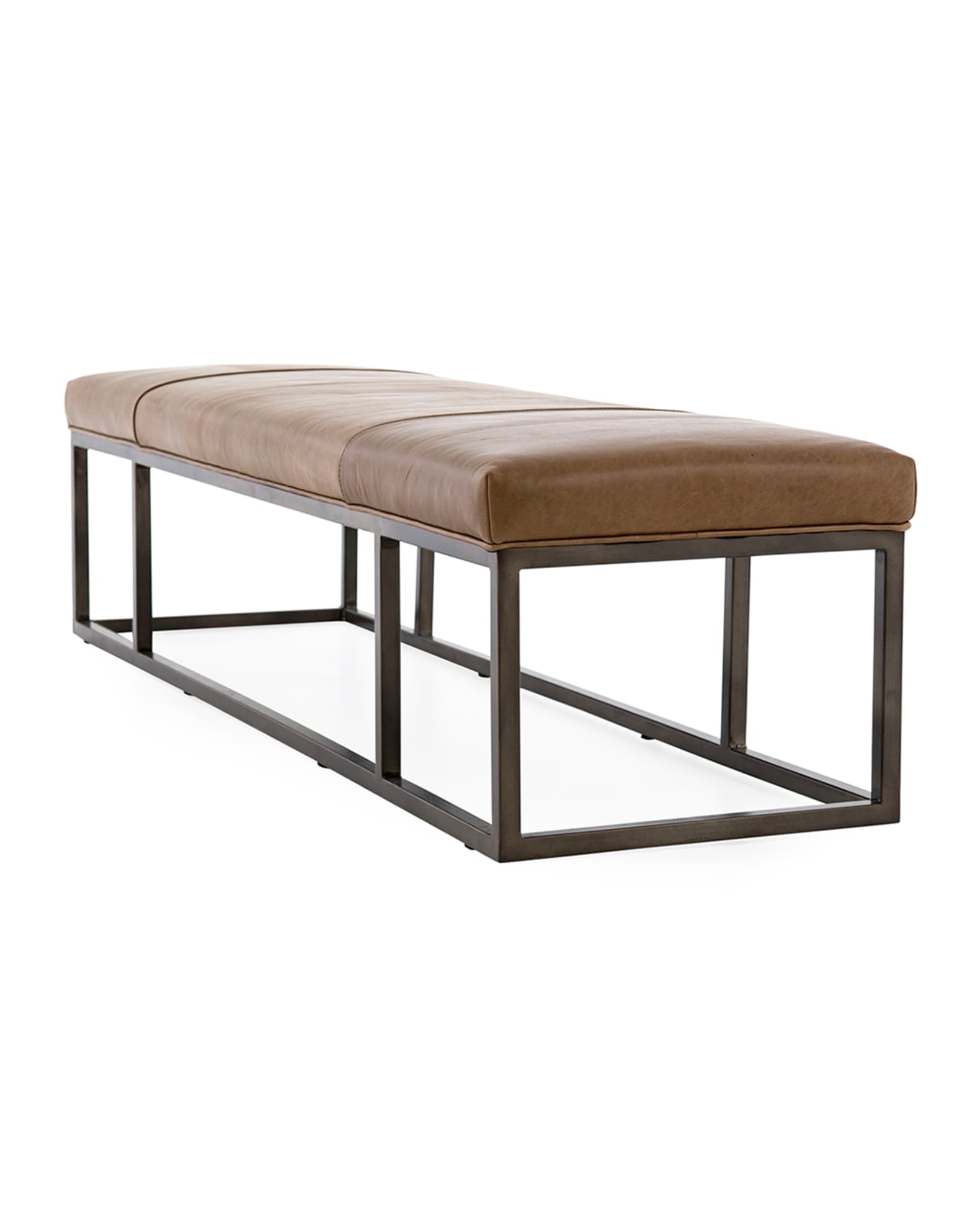 Four Hands Beaumont Leather Bench | Horchow