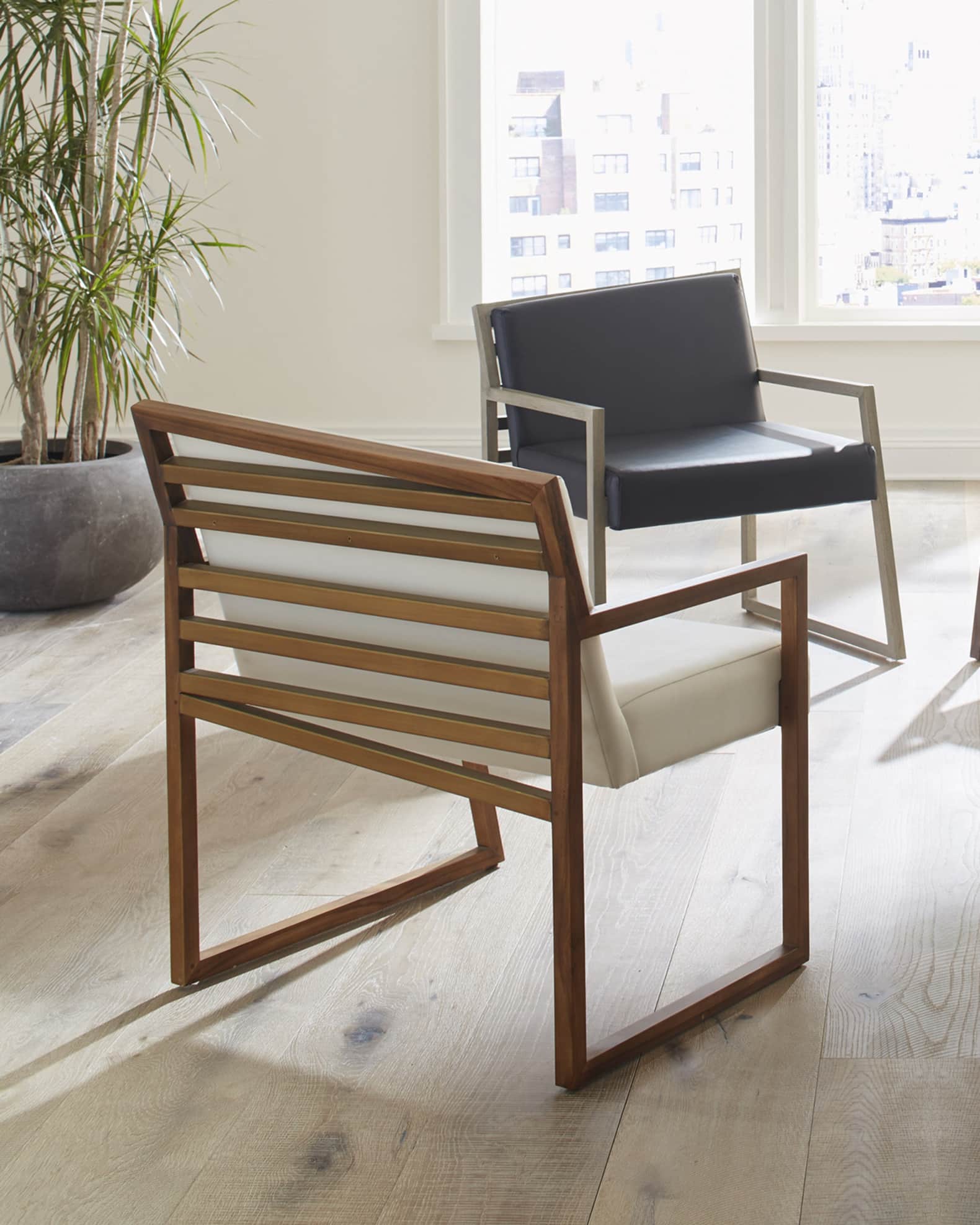 The Phillips Collection Ladder Slant Arm Chair, Left | Horchow