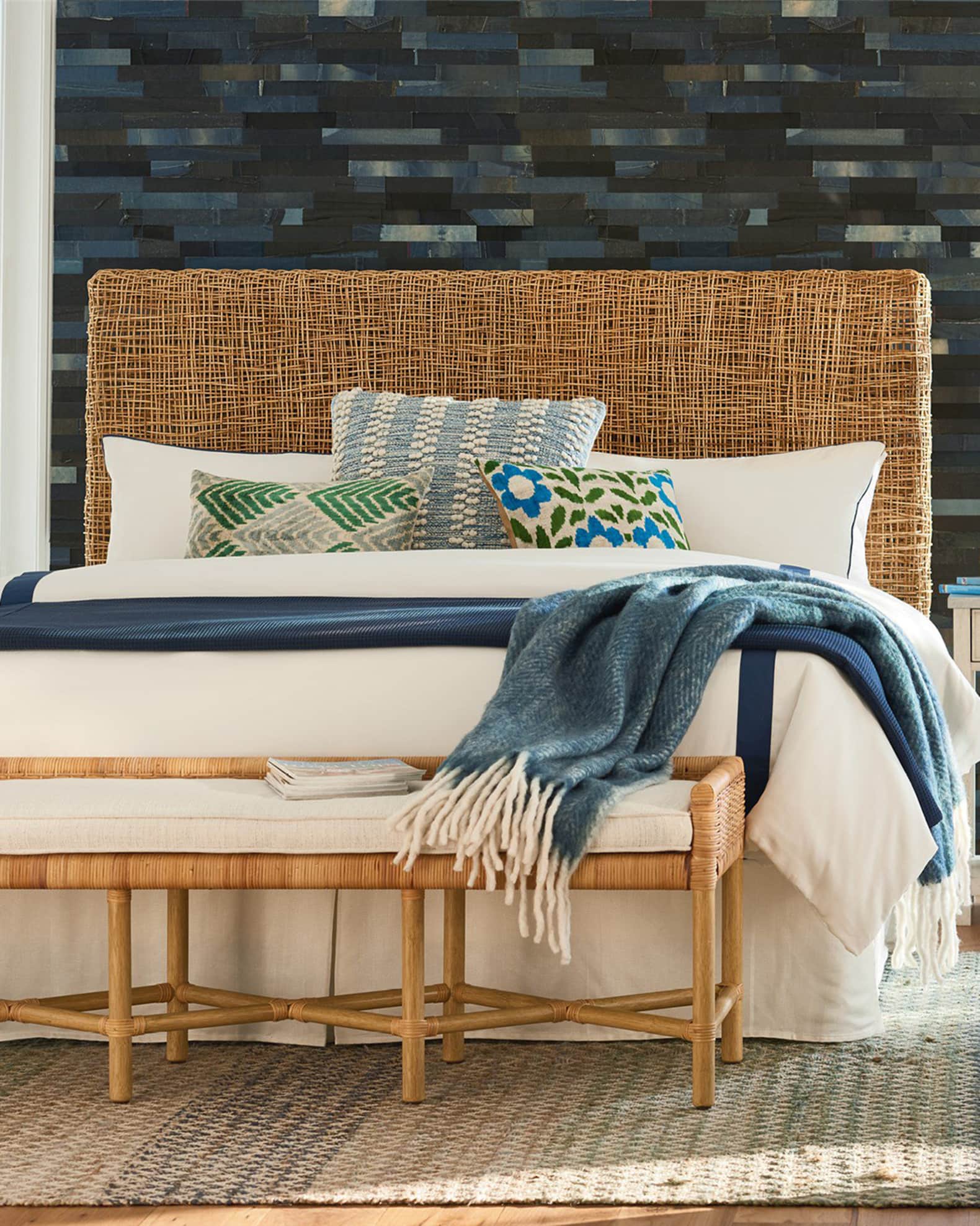 Coastal bench for bedroom
