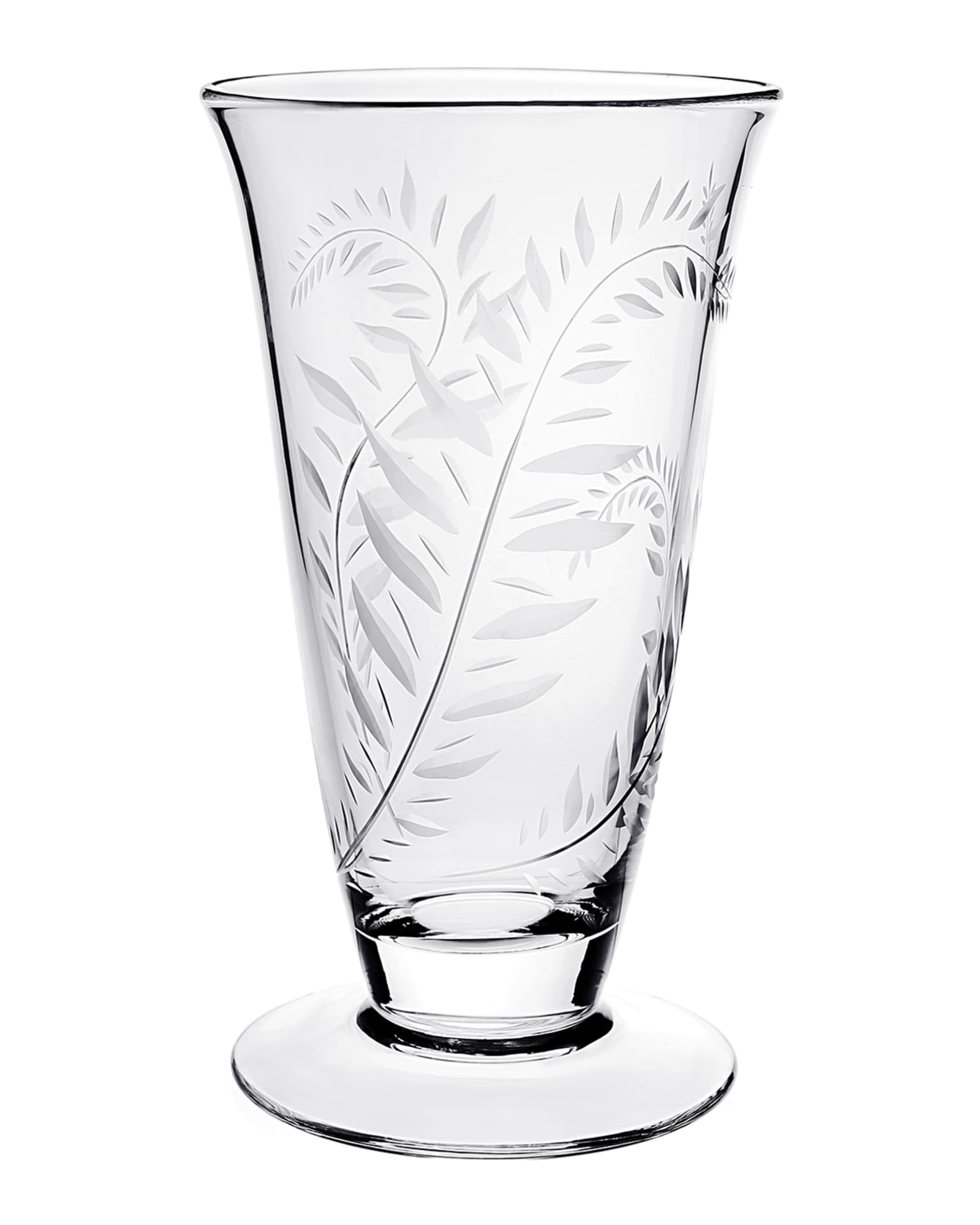William Yeoward Crystal Jasmine Footed Vase, 11" | Horchow