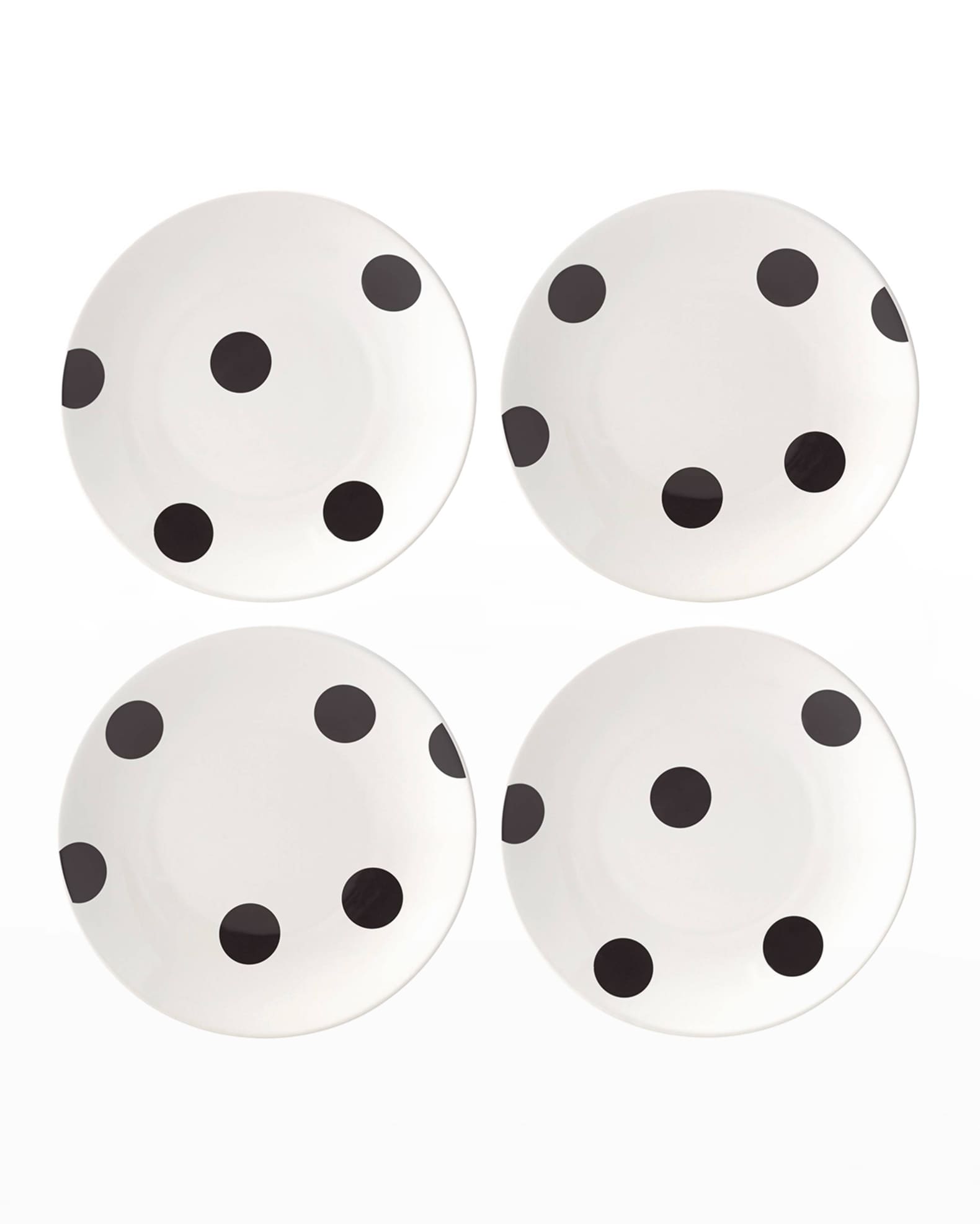 kate spade new york deco dot tidbit plates, set of four | Horchow
