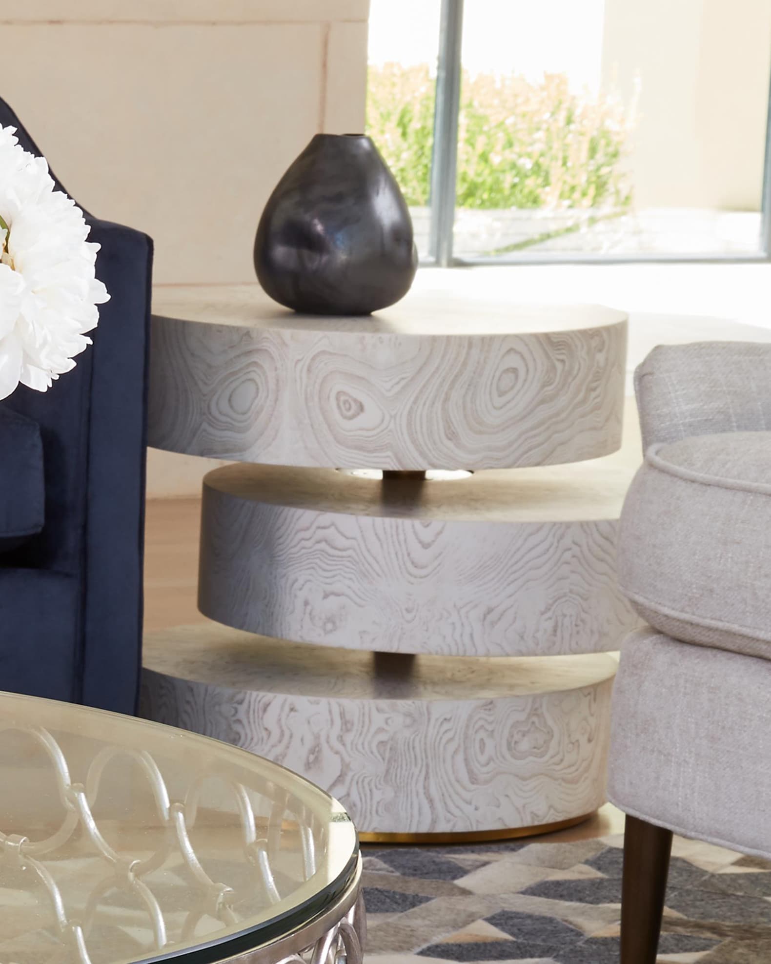 William D. Scott for Global Views Pivot Side Table | Horchow