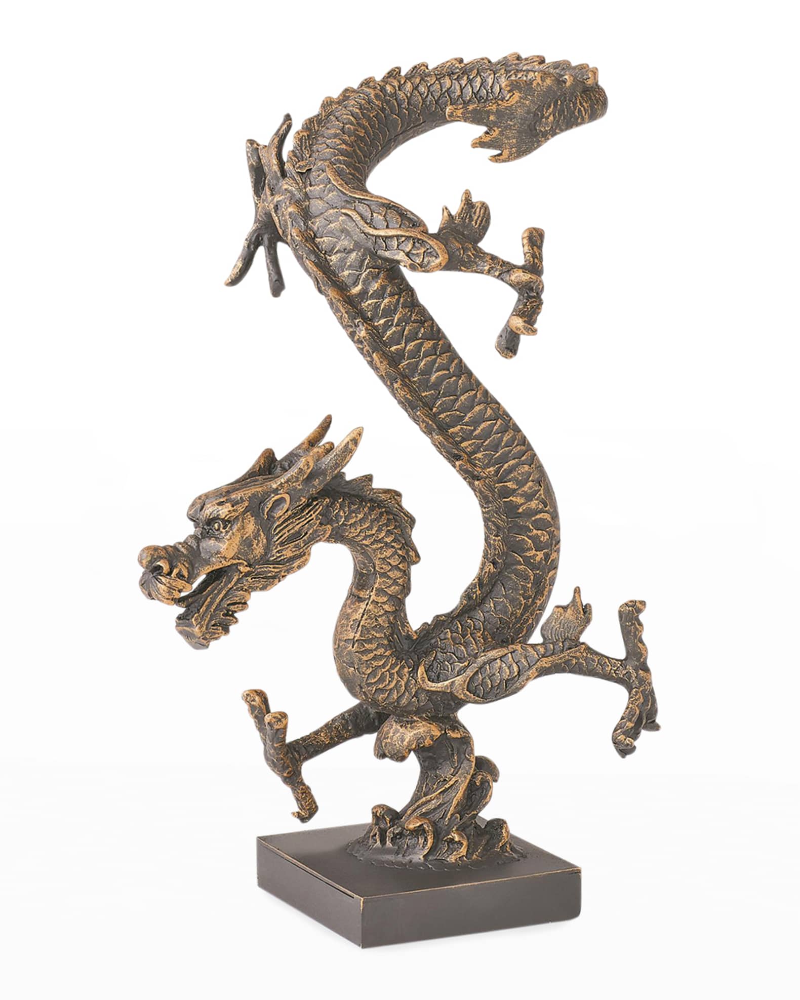 William D Scott for Global Views Standing Dragon Sculpture | Horchow