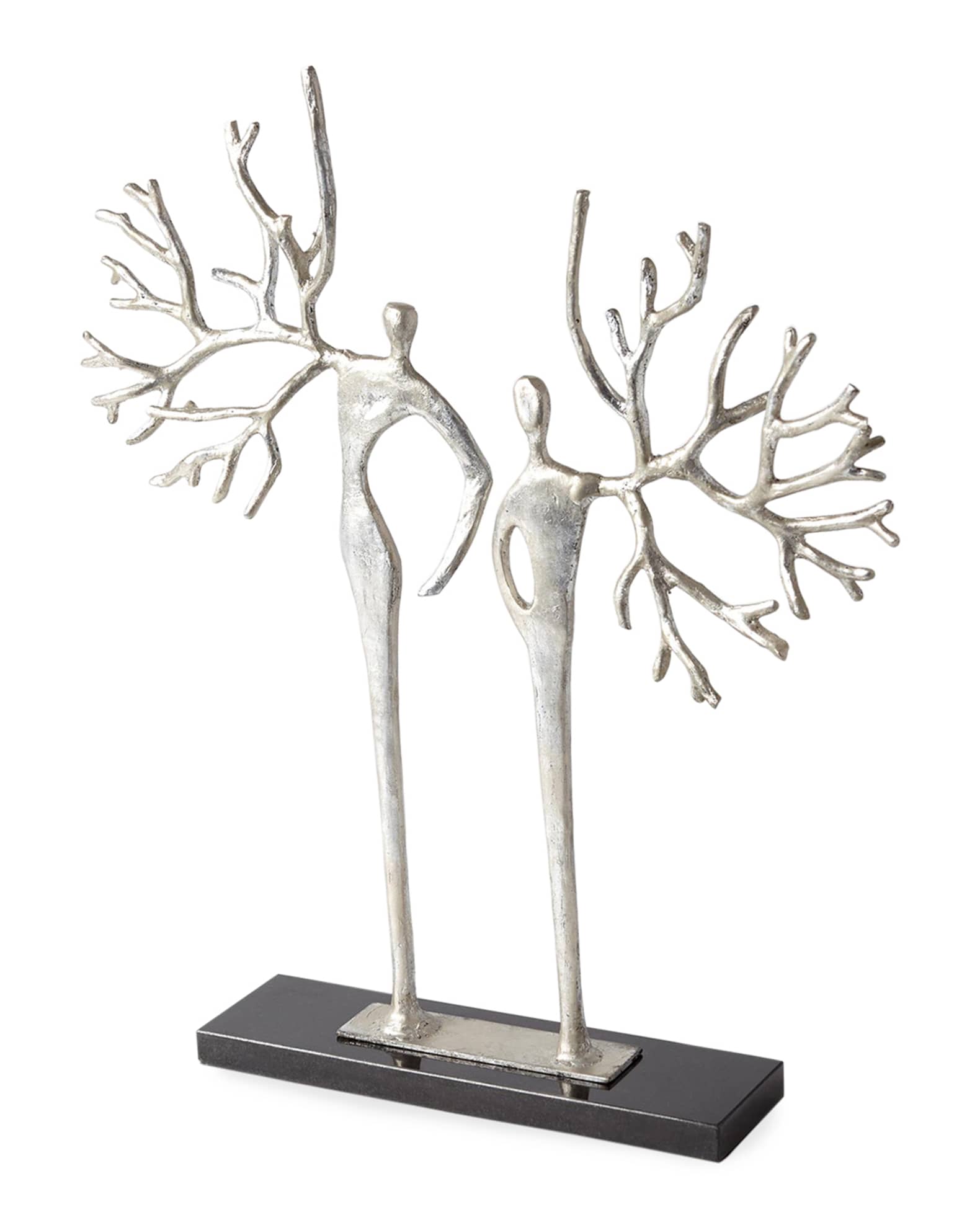 William D Scott for Global Views Branch Man and Woman Sculpture | Horchow