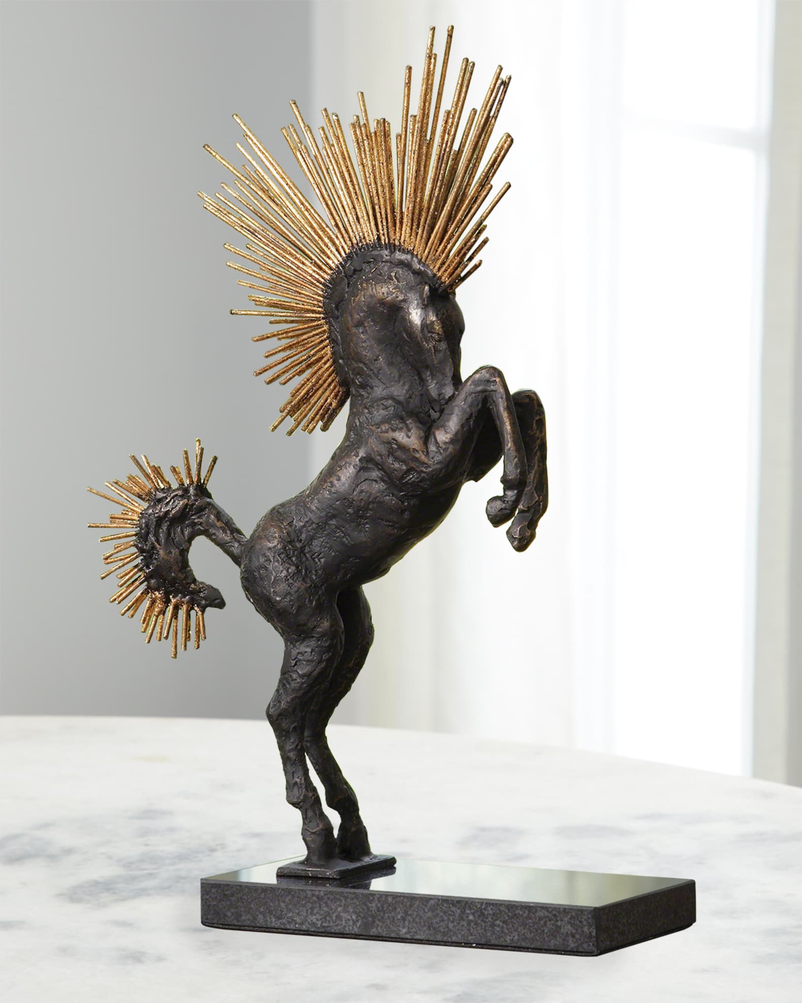 Global Views Mohawk Stallion Sculpture | Horchow