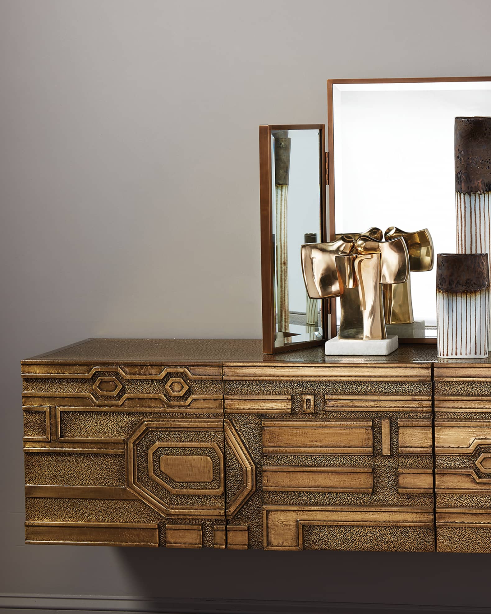 Global Views Abstract Block Cabinet | Horchow