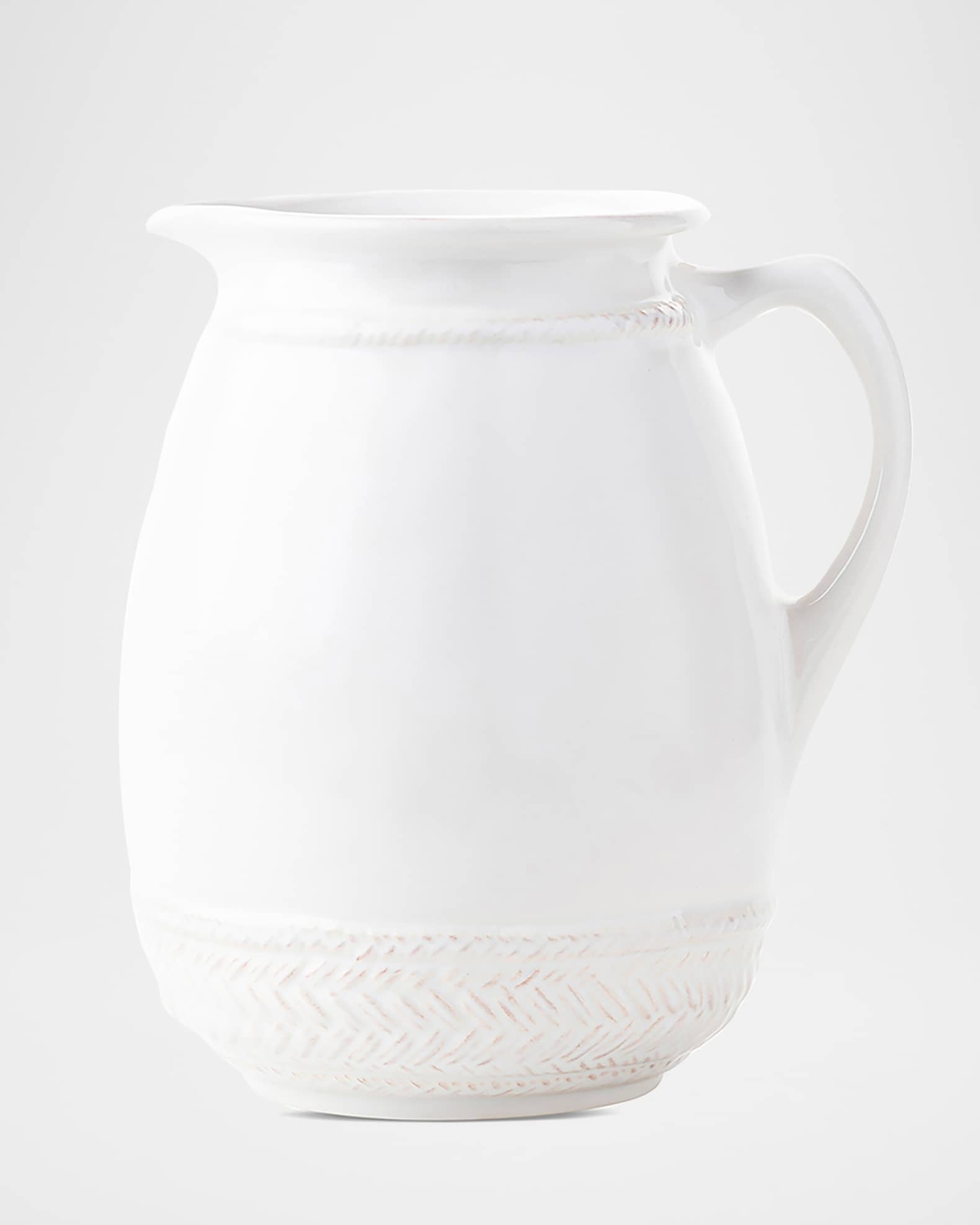 Juliska Le Panier Ceramic Pitcher - Whitewash | Horchow