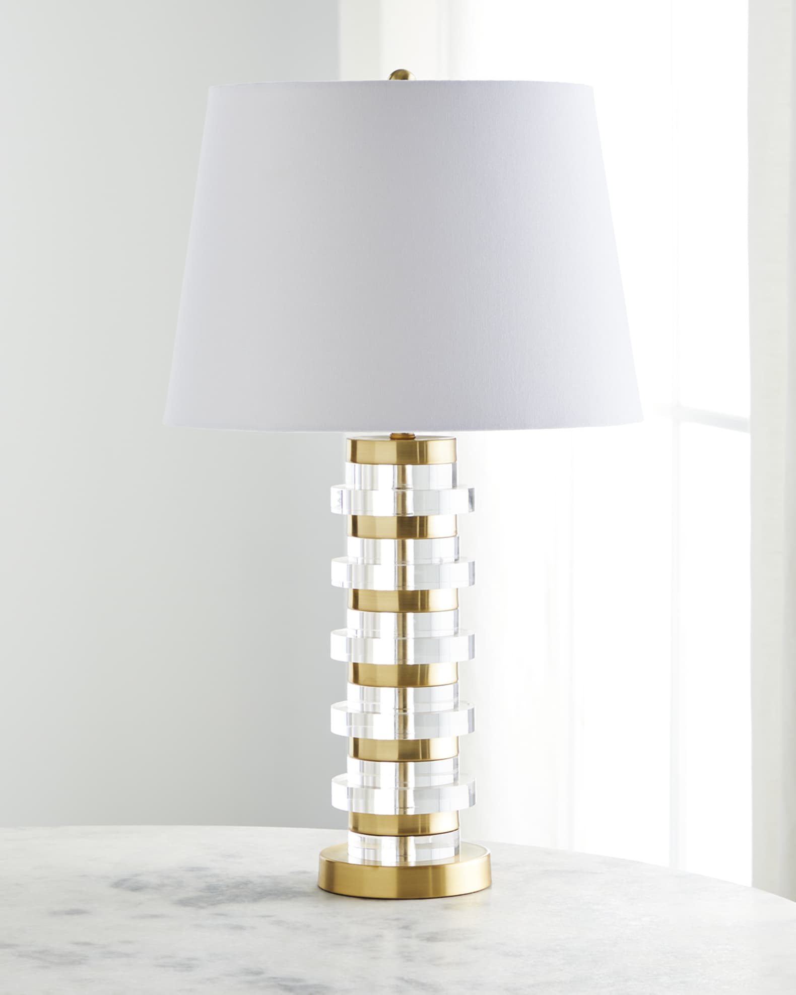 Stacked Acrylic Table Lamp | Horchow