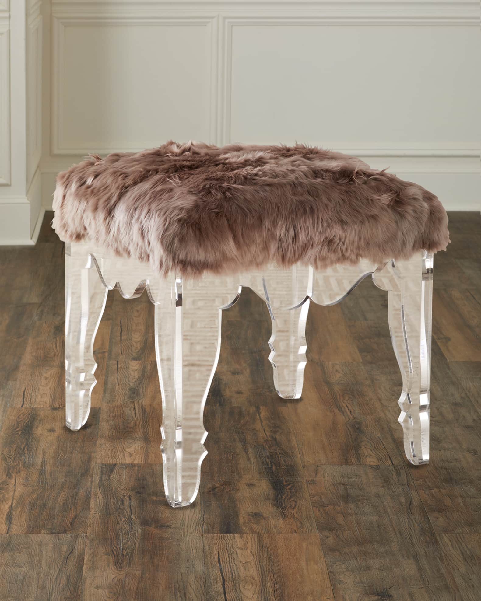 Massoud Chamblee Acrylic Ottoman | Horchow