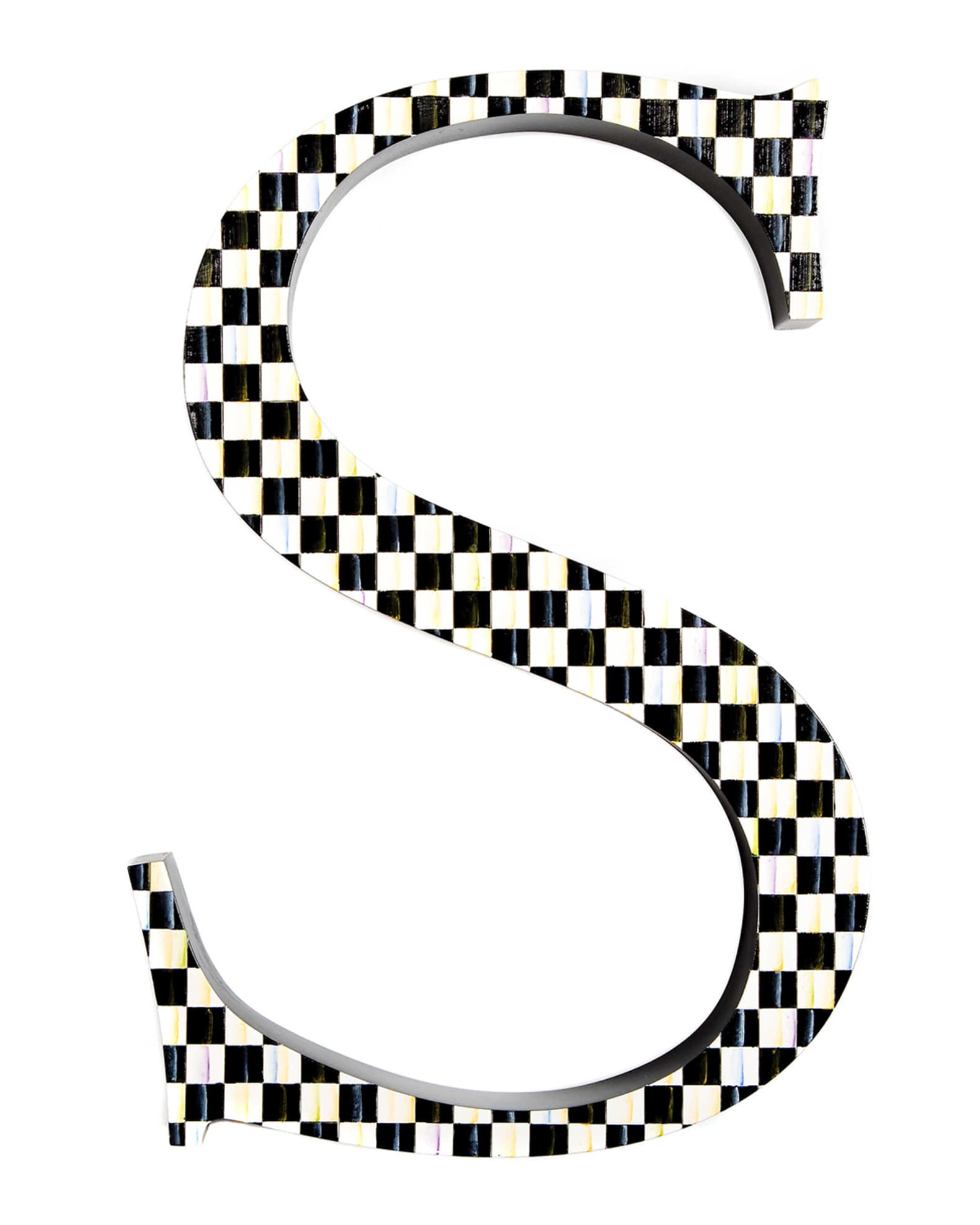 MacKenzie-Childs Courtly Check Letter - S | Horchow