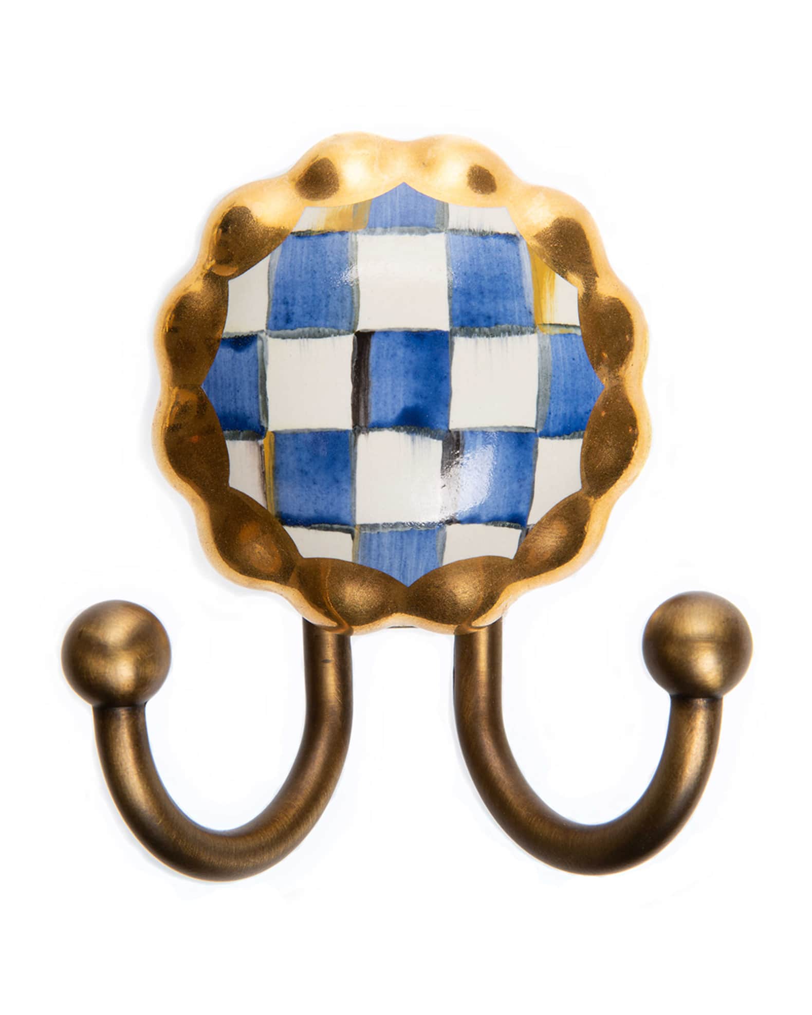 MacKenzie-Childs Royal Check Hook | Horchow