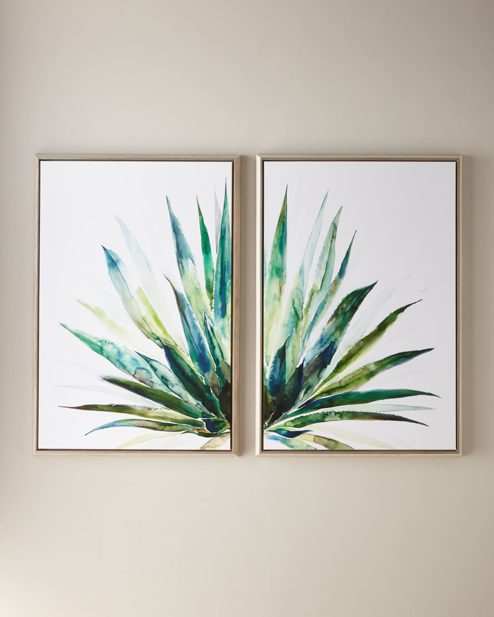 Verde Agave Wall Art, 30" x 45" | Horchow