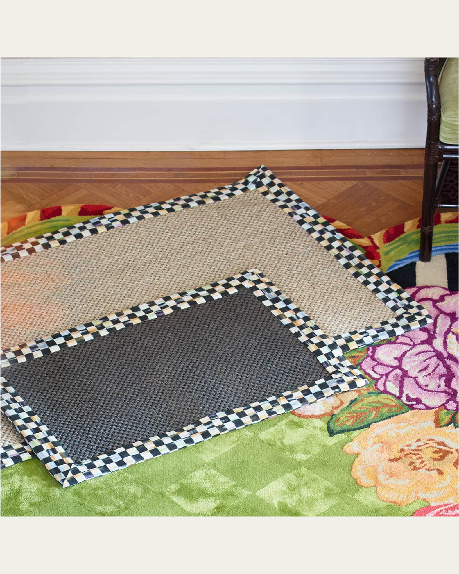 MacKenzie-Childs Courtly Check Sisal Rug, 2' x 3' | Horchow