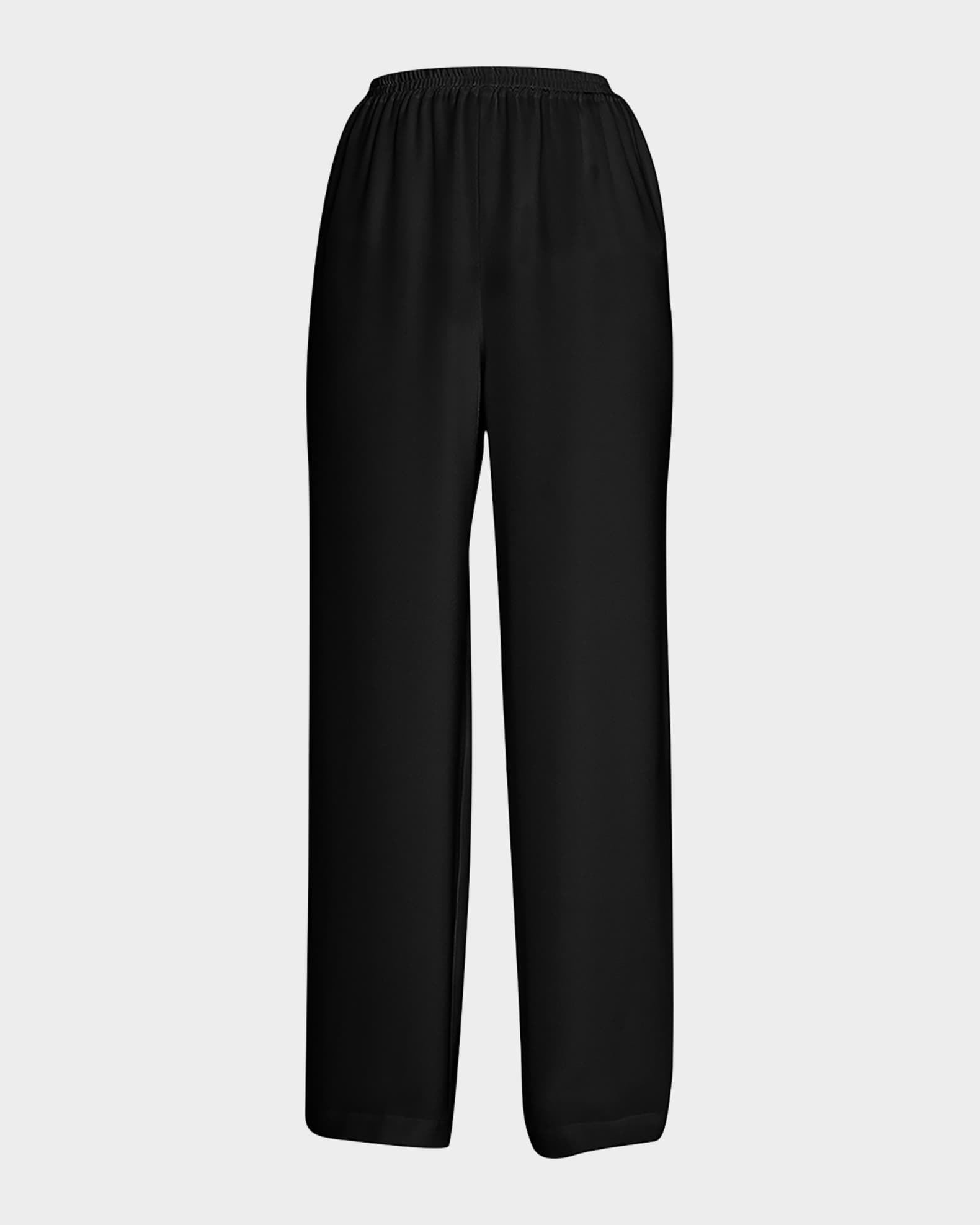 Eskandar Flare Wide-Leg Silk Trousers | Horchow