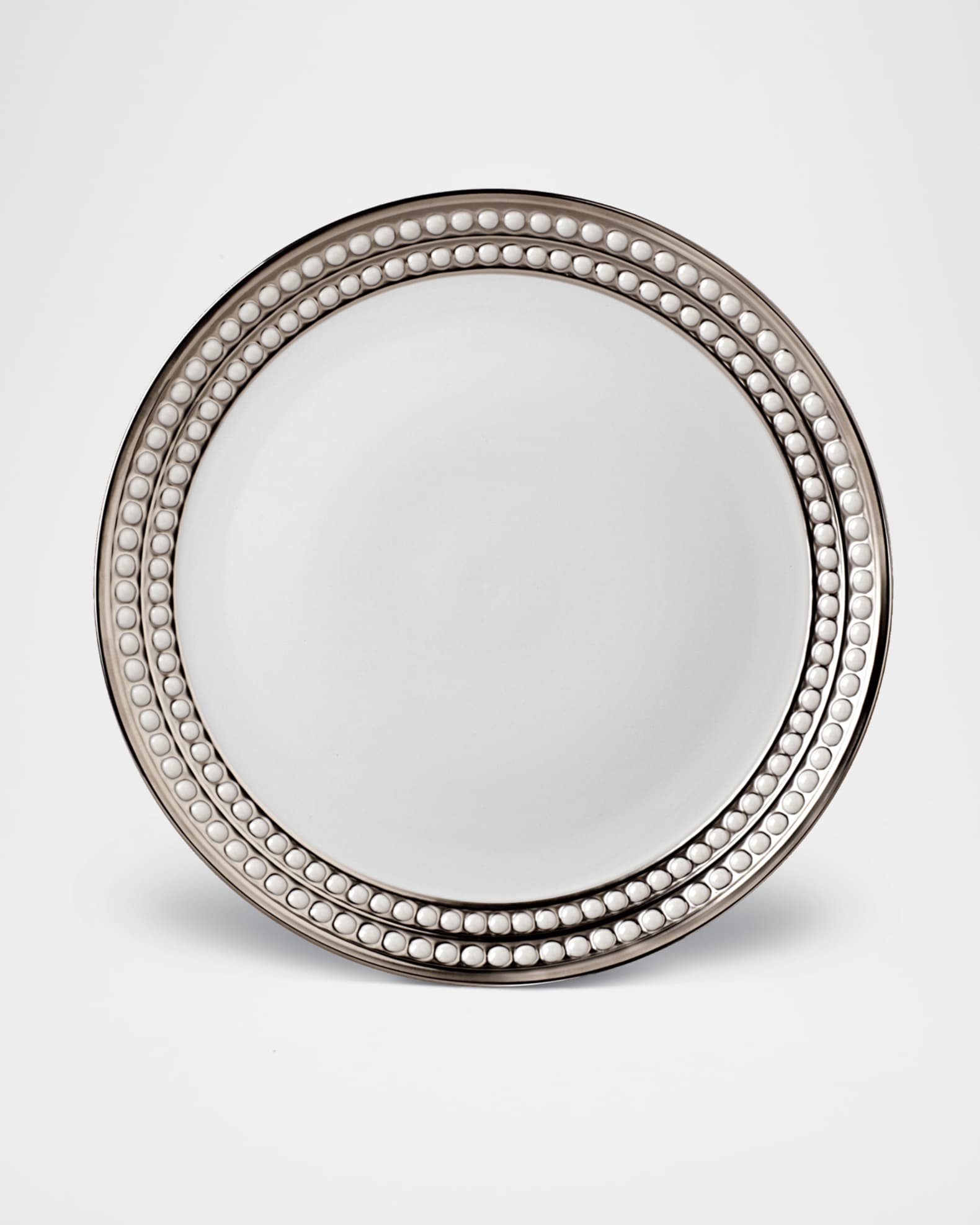 L'Objet Perlee Platinum Dinner Plate | Horchow