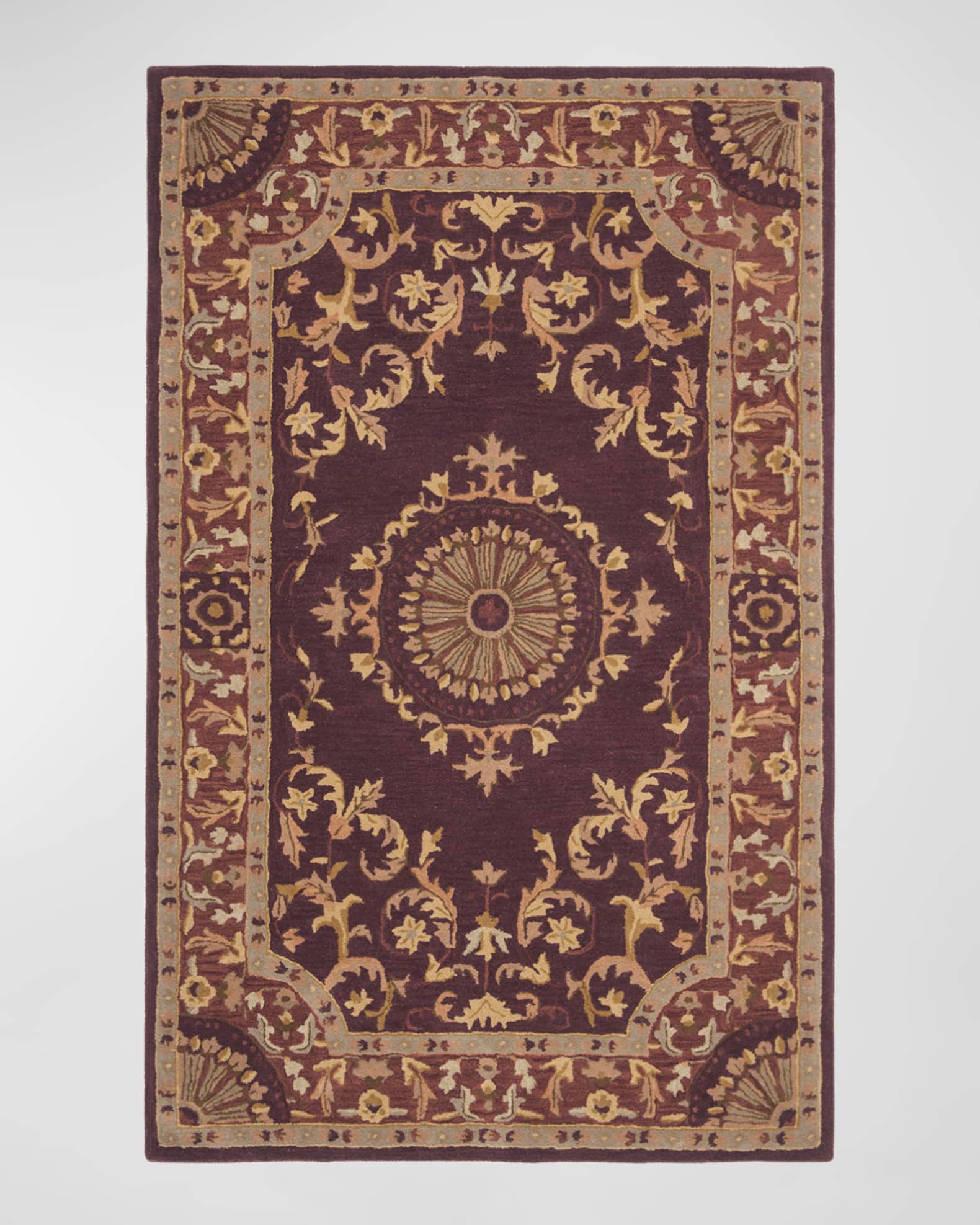 Safavieh Burgundy Oaks Hand Tufted Rug, 8' x 11' | Horchow
