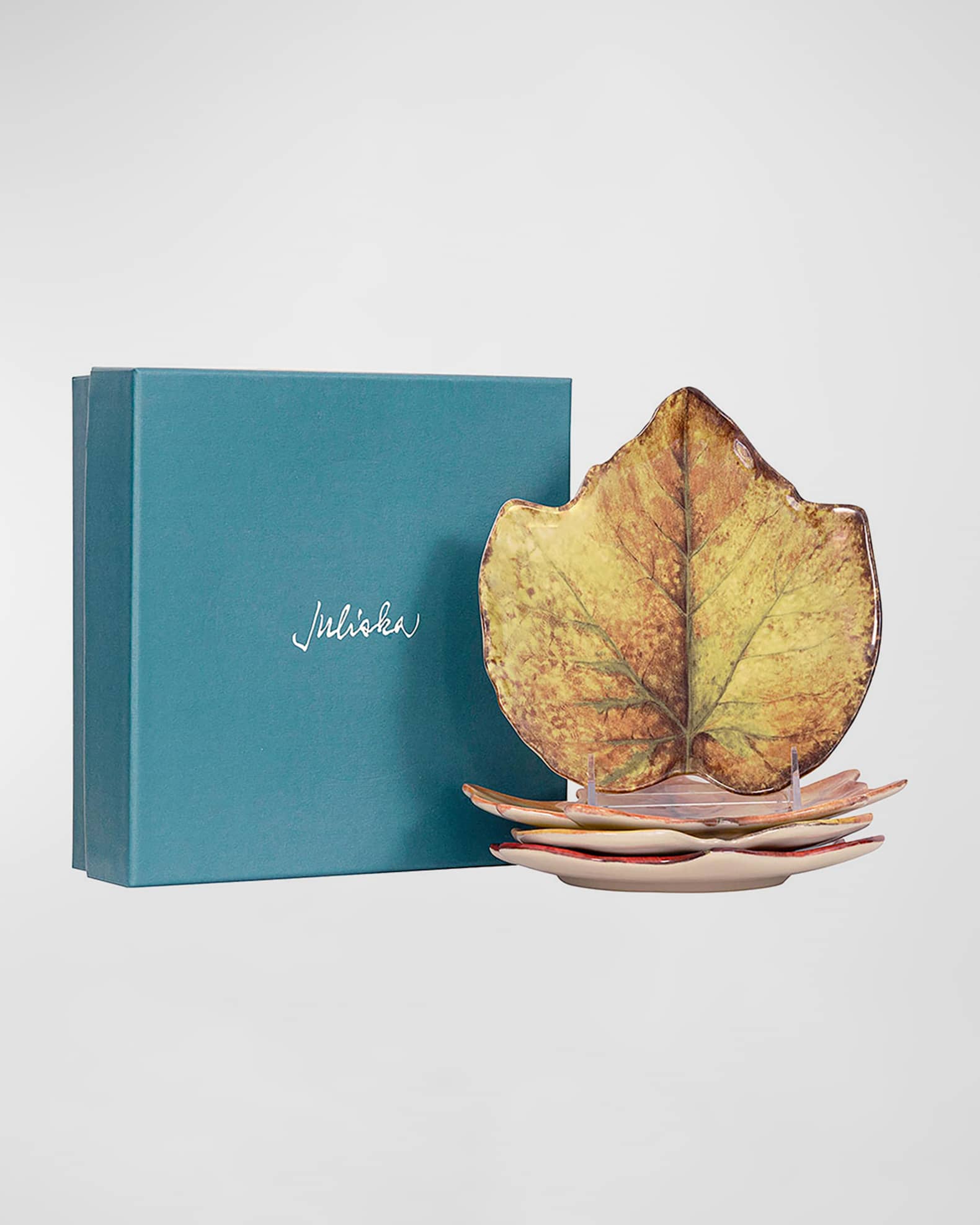 Juliska Forest Walk Leaf Plates, Set of 4 | Horchow
