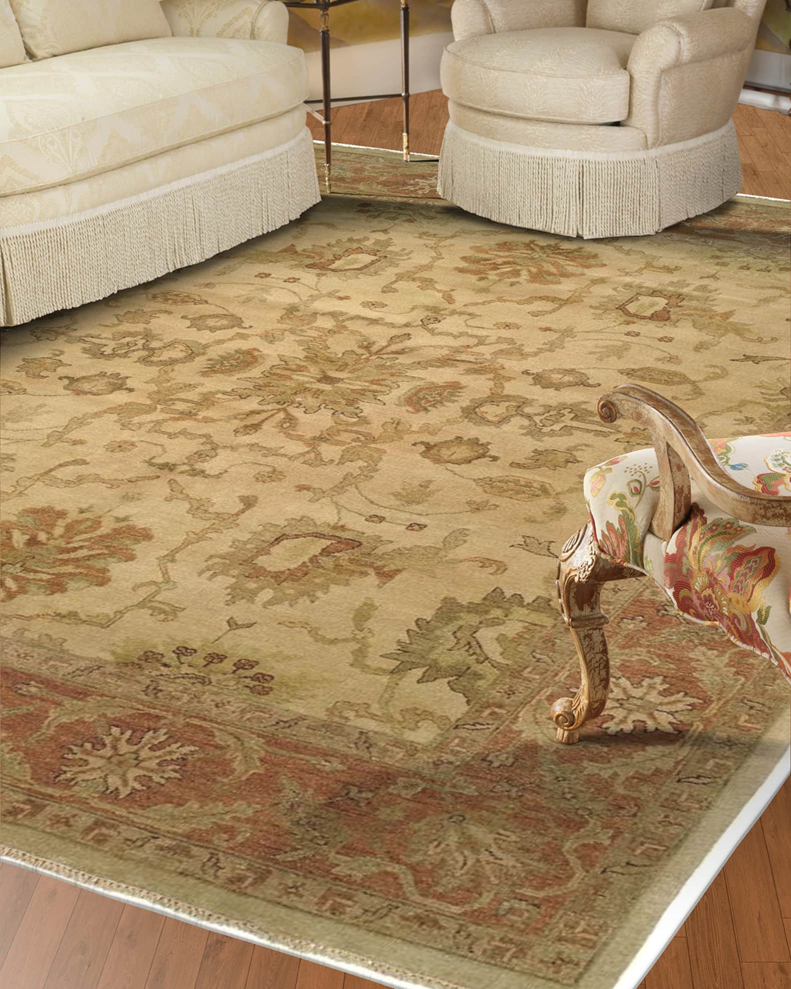 Haven & Loom Latte Rust Oushak Rug, 3' x 5' | Horchow