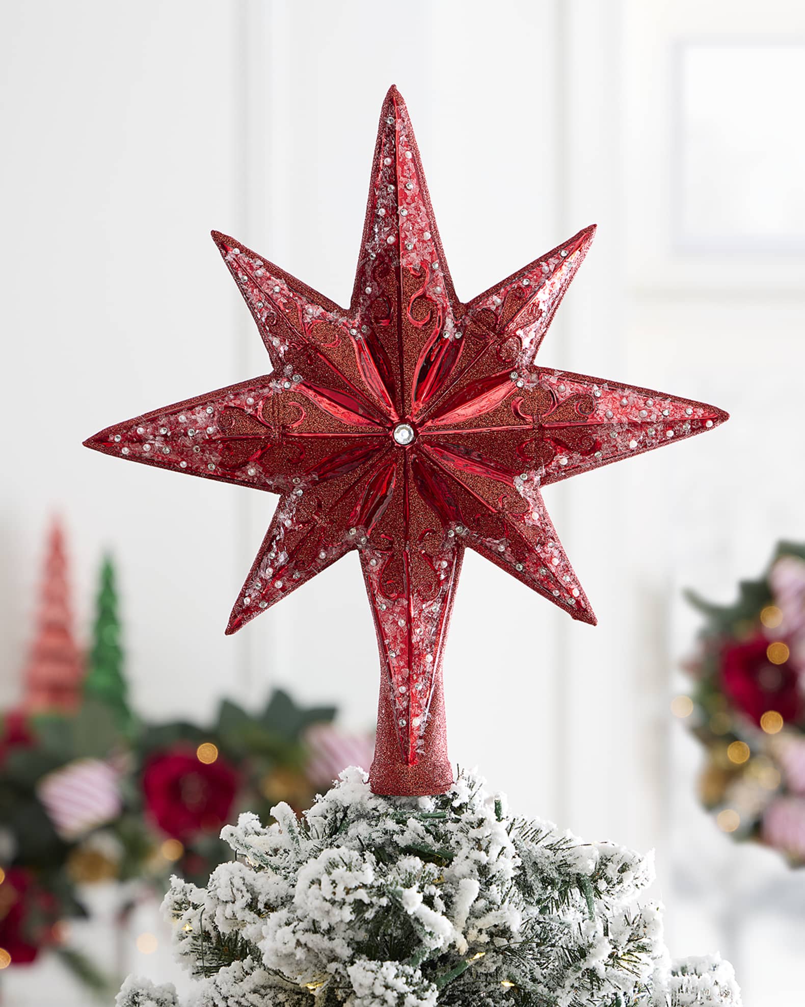 Christopher Radko Ruby Stellar Christmas Tree Topper | Horchow