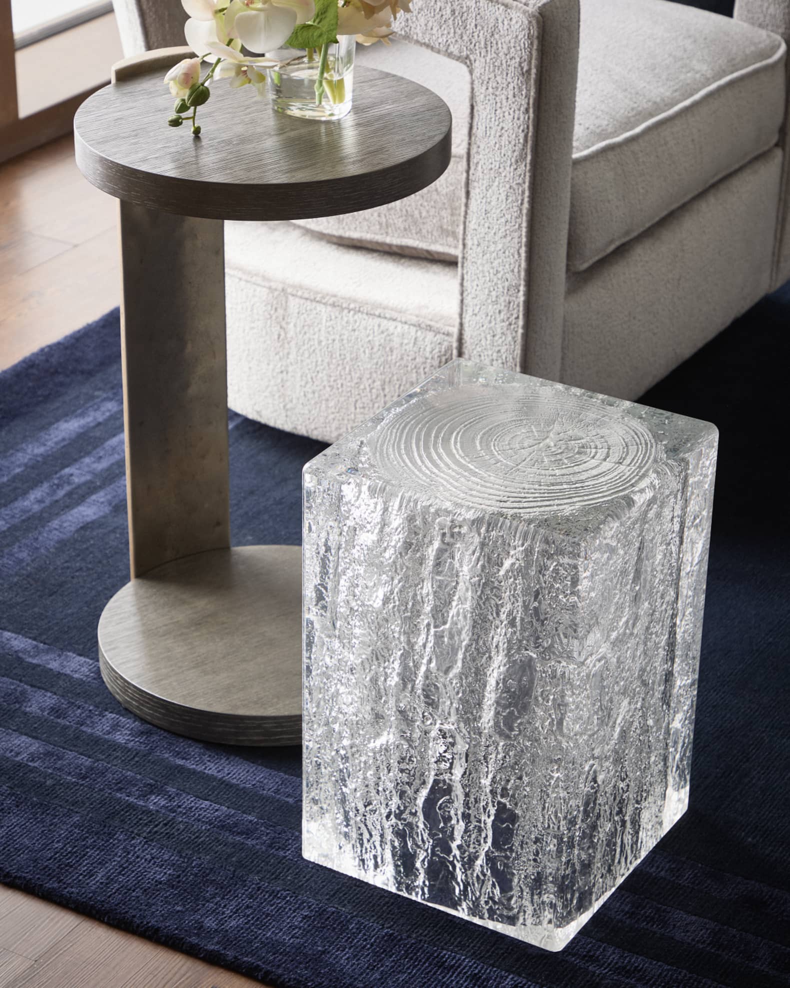 Bernhardt Interiors Elsa Arctic Side Table | Horchow