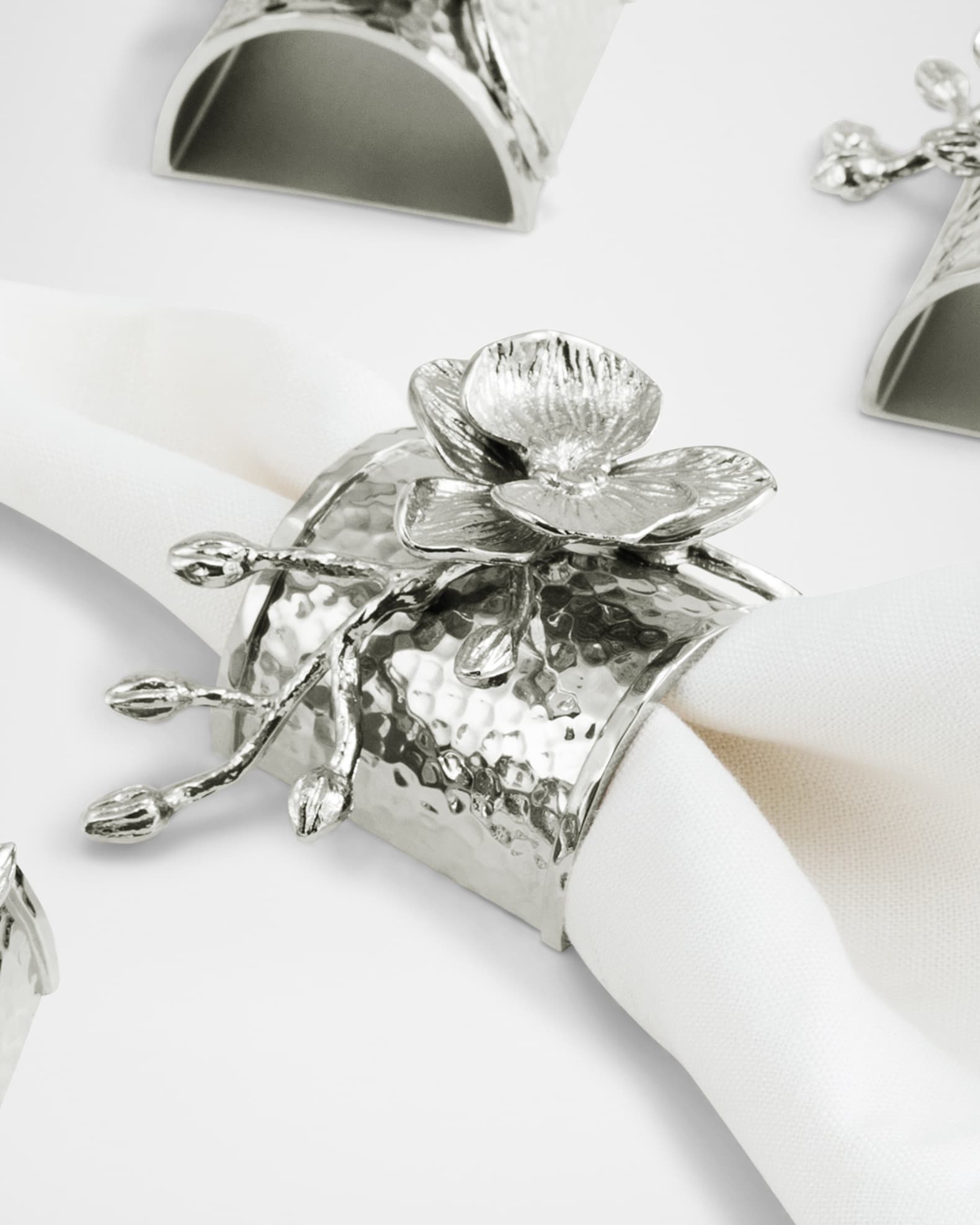 Michael Aram White Orchid Napkin Rings, Set of 4 | Horchow