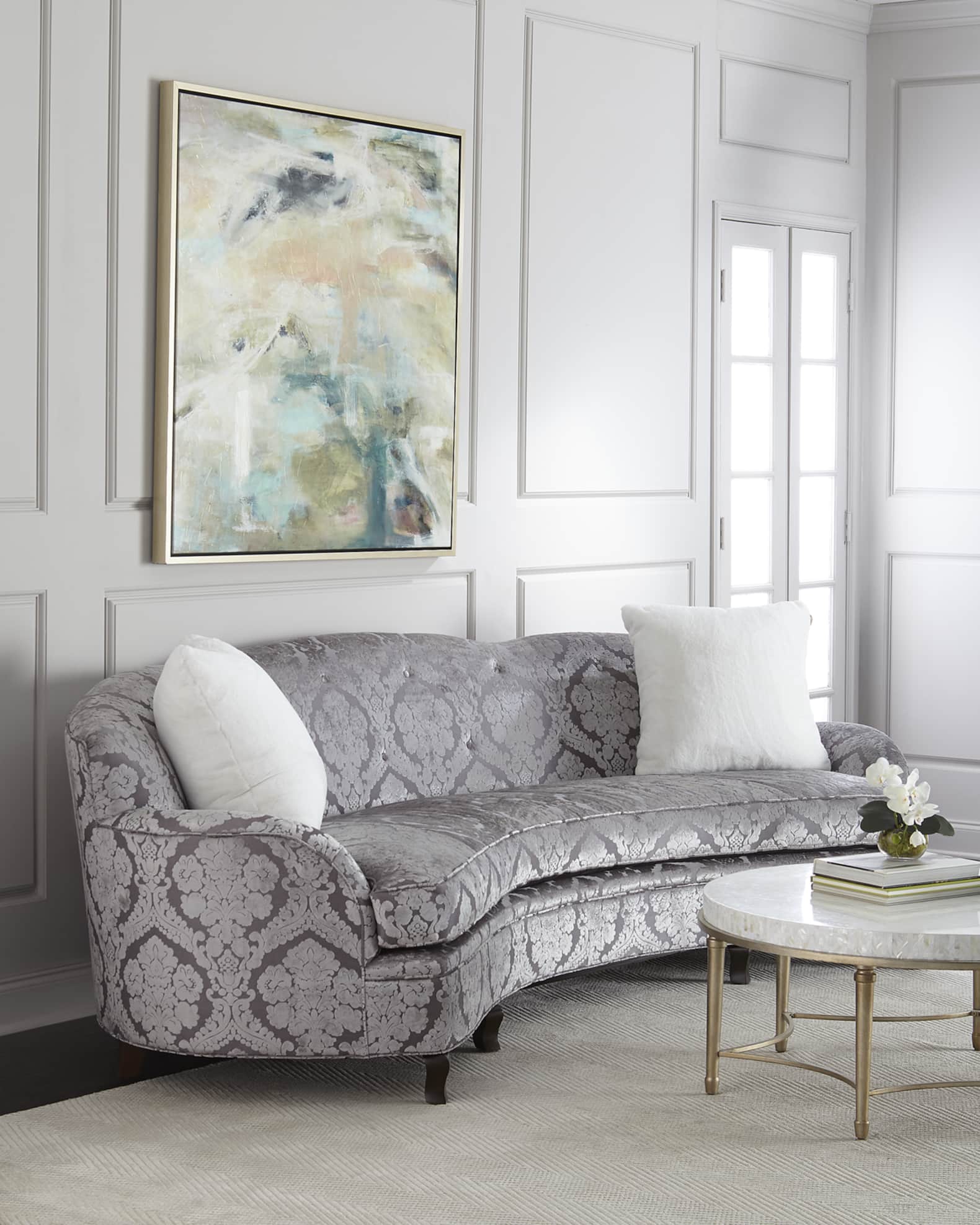 damask sofas