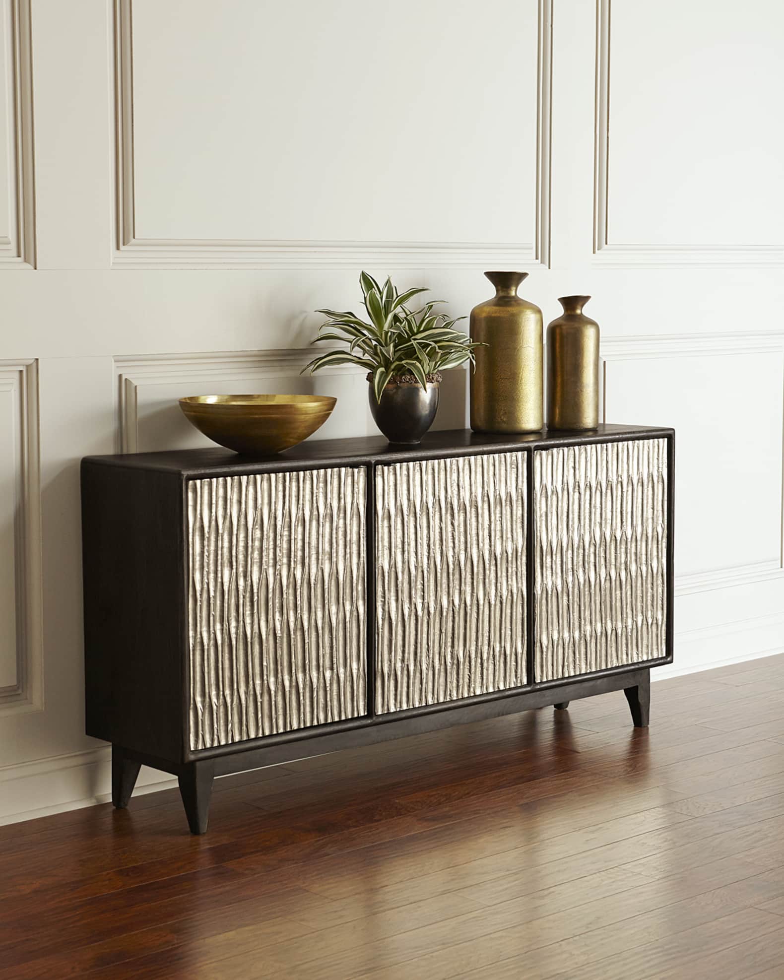 Hooker Furniture Shimmer Three-Door Credenza | Horchow
