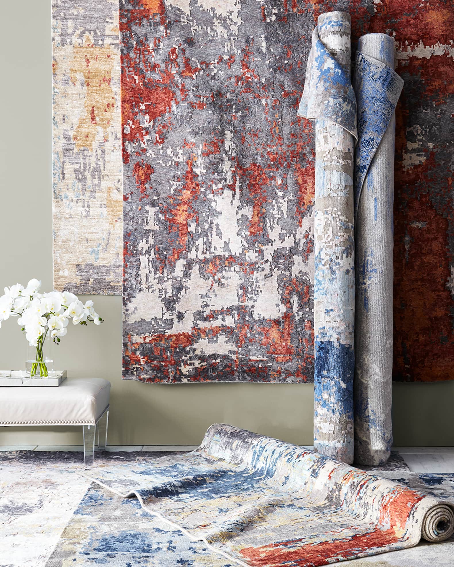 Haven & Loom Ellison Tibetan Weave Knotted Rug, 3' x 10' | Horchow