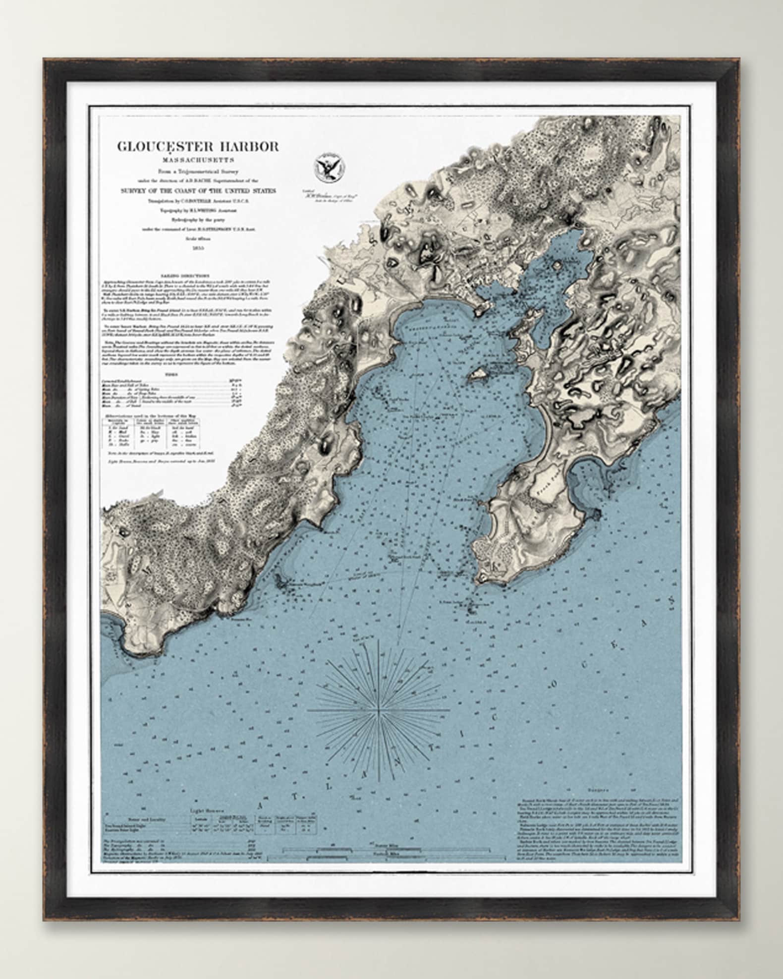Wendover Art Group Chart of Gloucester Harbor | Horchow