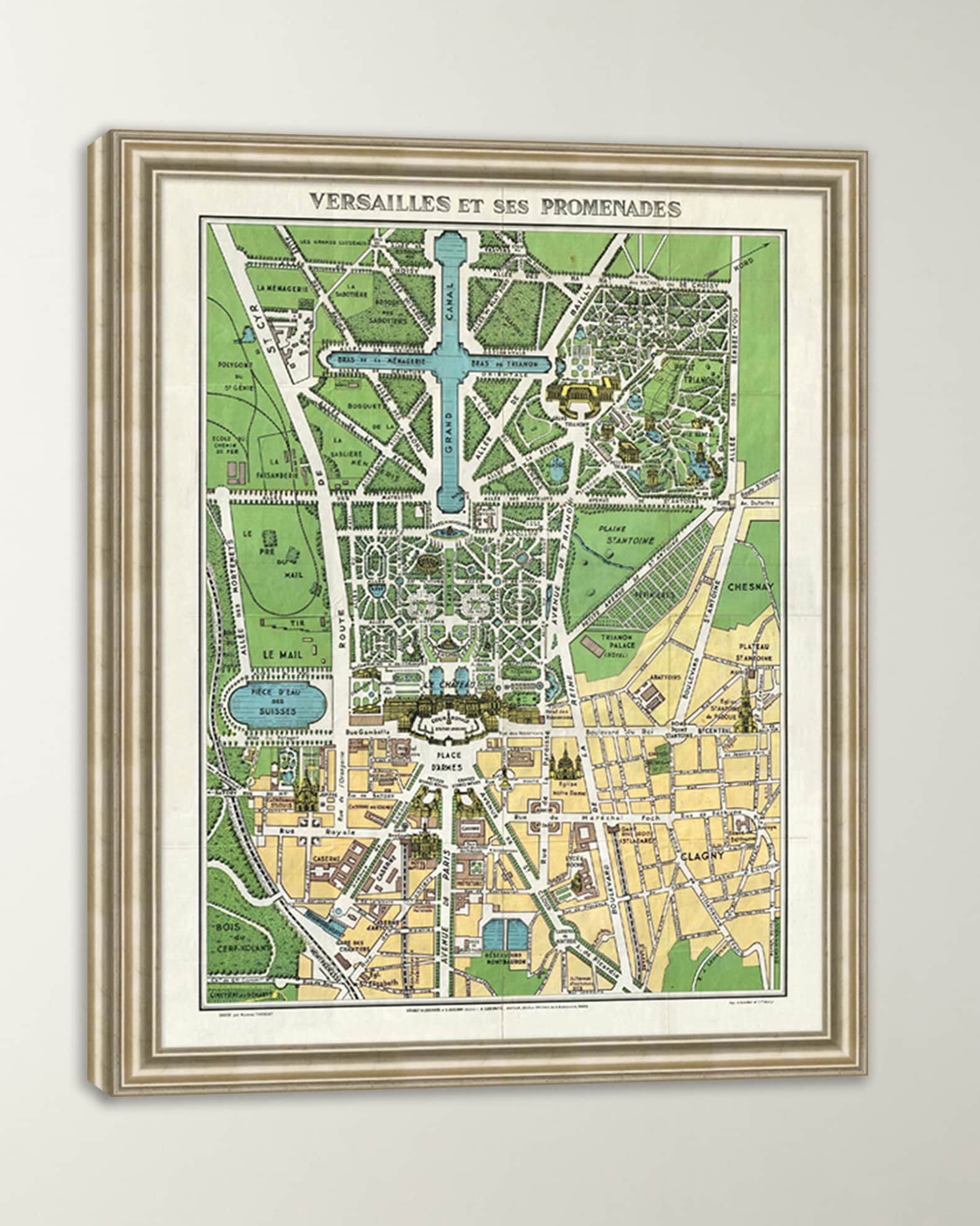Wendover Art Group Plan of Versailles | Horchow