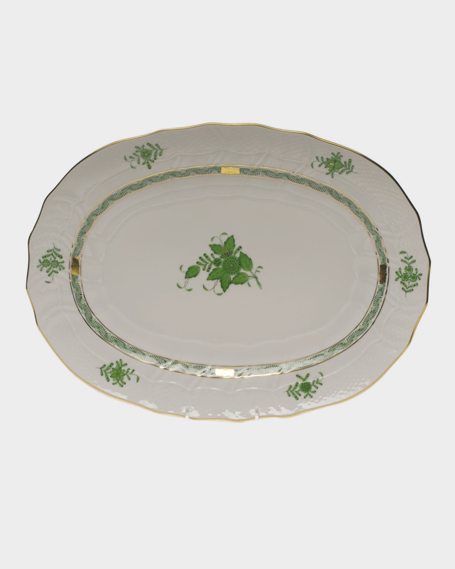 Herend Chinese Bouquet Green Platter | Horchow
