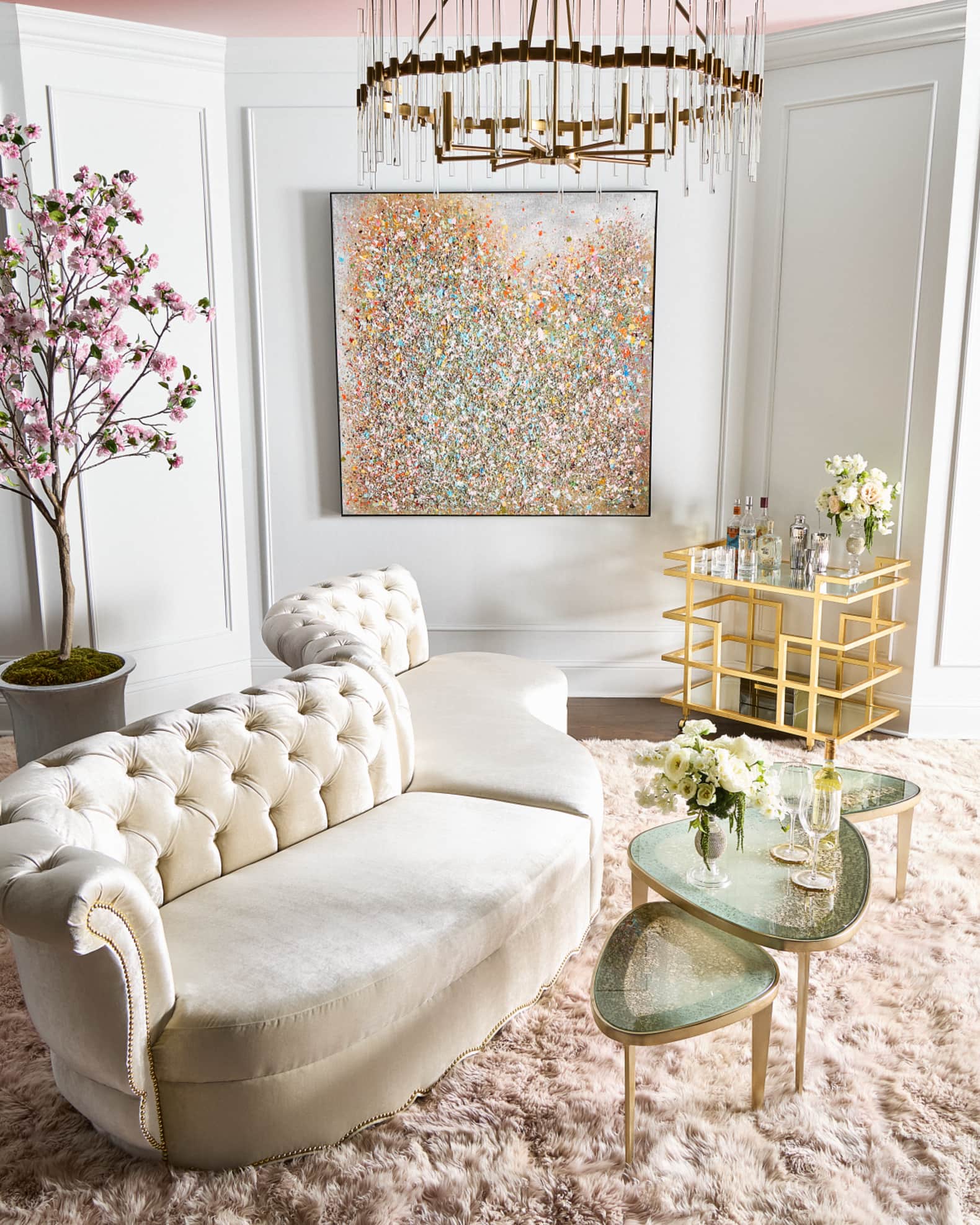 Interlude Home Trio of Jan Bunching Coffee Tables | Horchow