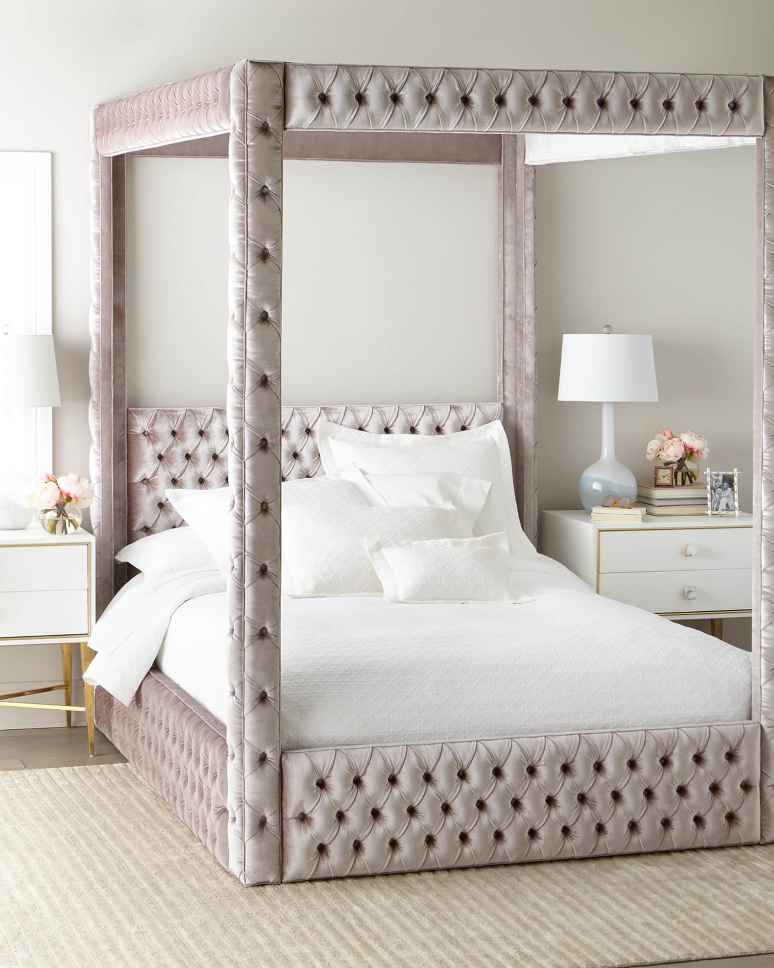 Haute House Astrid King Canopy Bed | Horchow