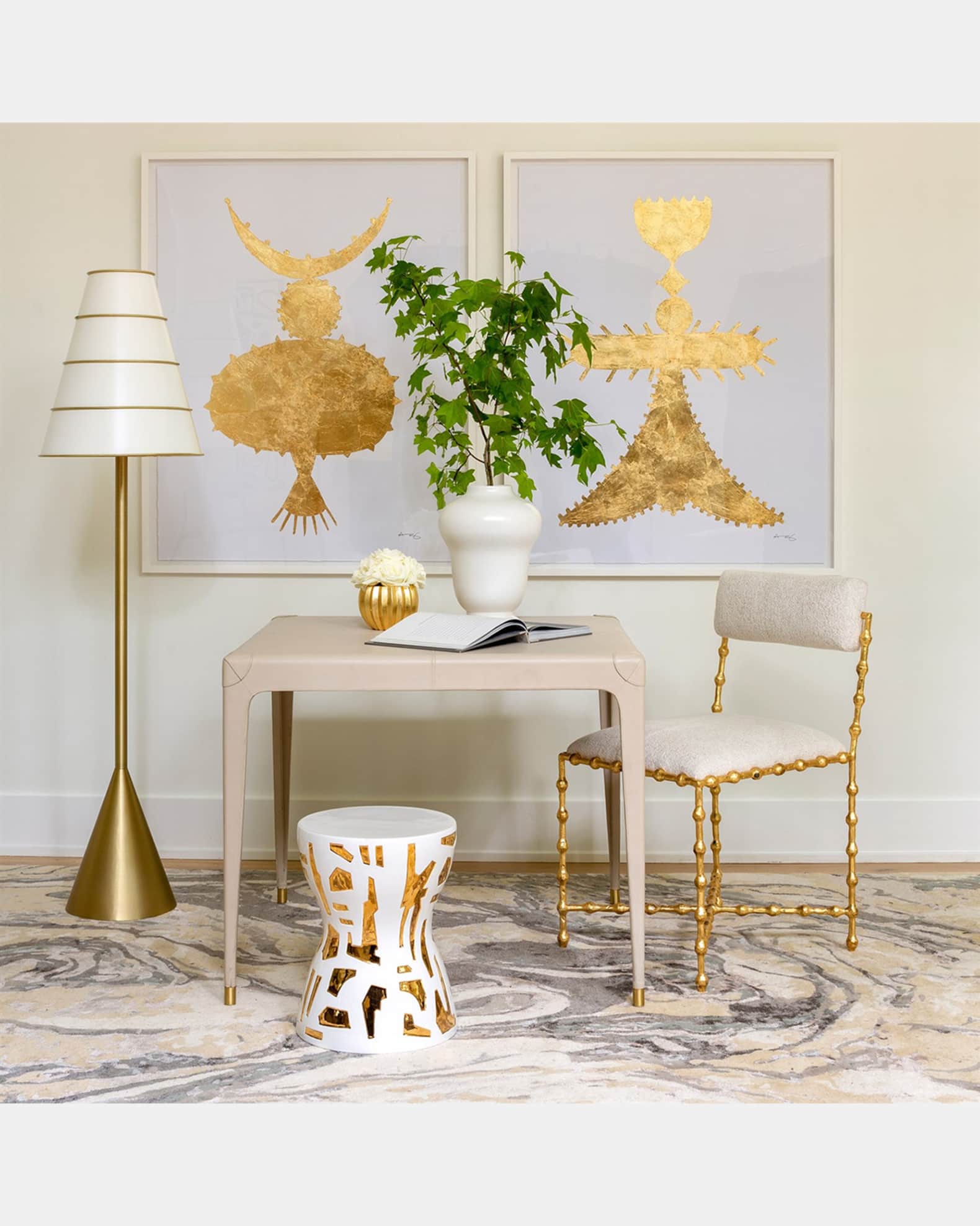 Ashley Childers for Global Views Marbleized Hand Tufted Rug, 8' x 10 ...