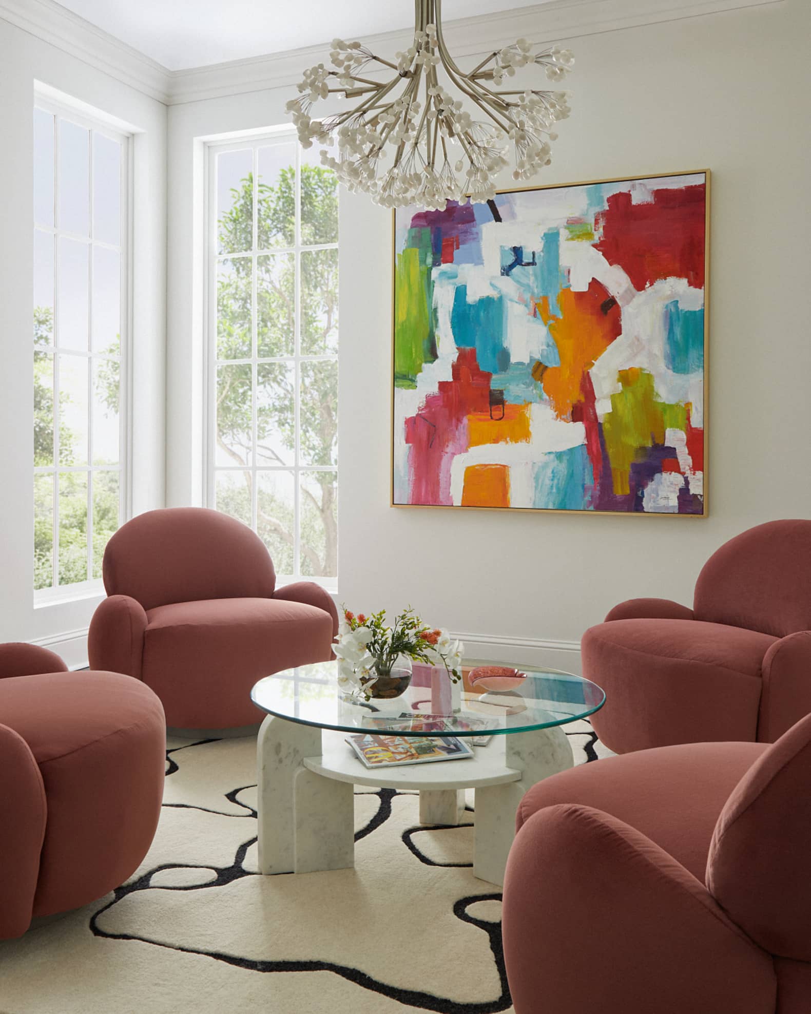 William D. Scott for Global Views Squiggle Hand-Tufted Rug, 9' x 12 ...