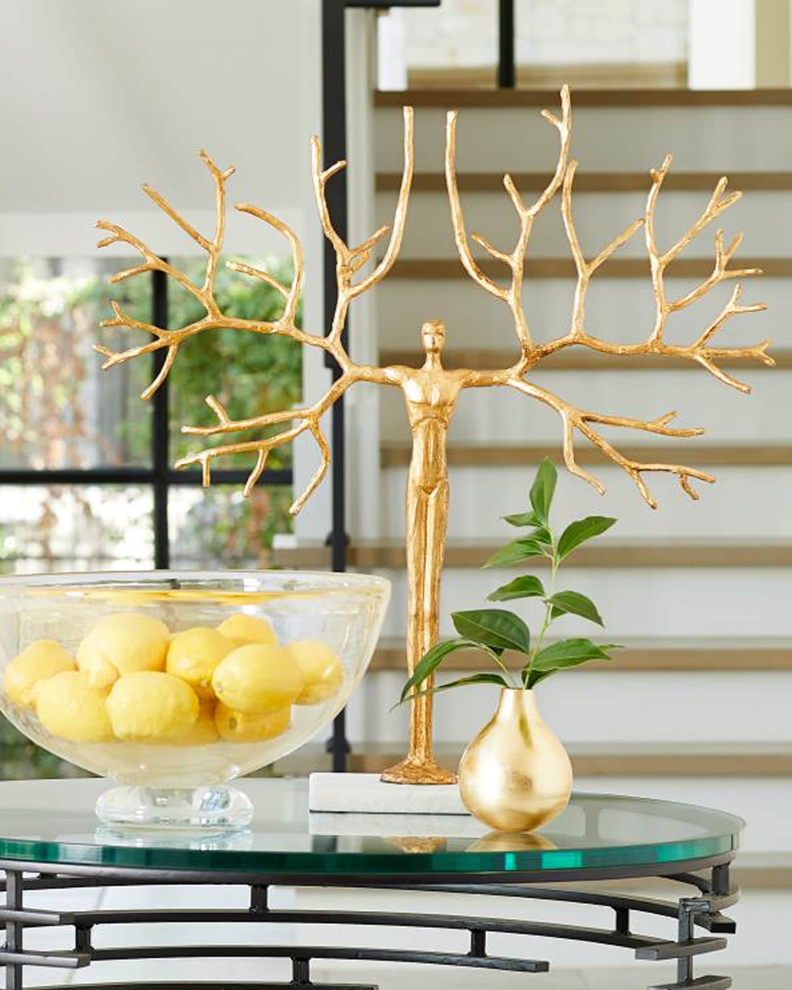 William D Scott for Global Views Large Tree Man Sculpture | Horchow