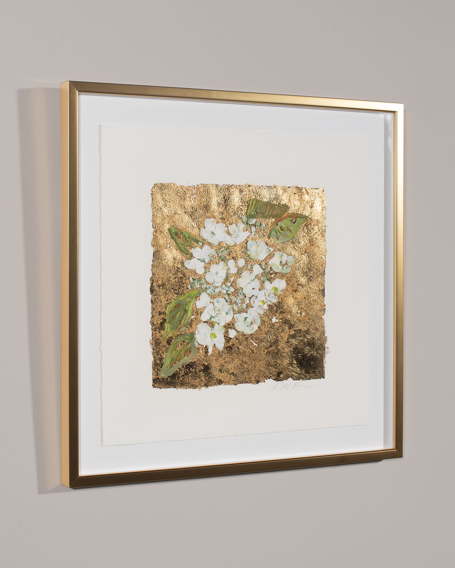 RFA Fine Art "Gold and Hydrangea" Print Art by Robert Robinson | Horchow