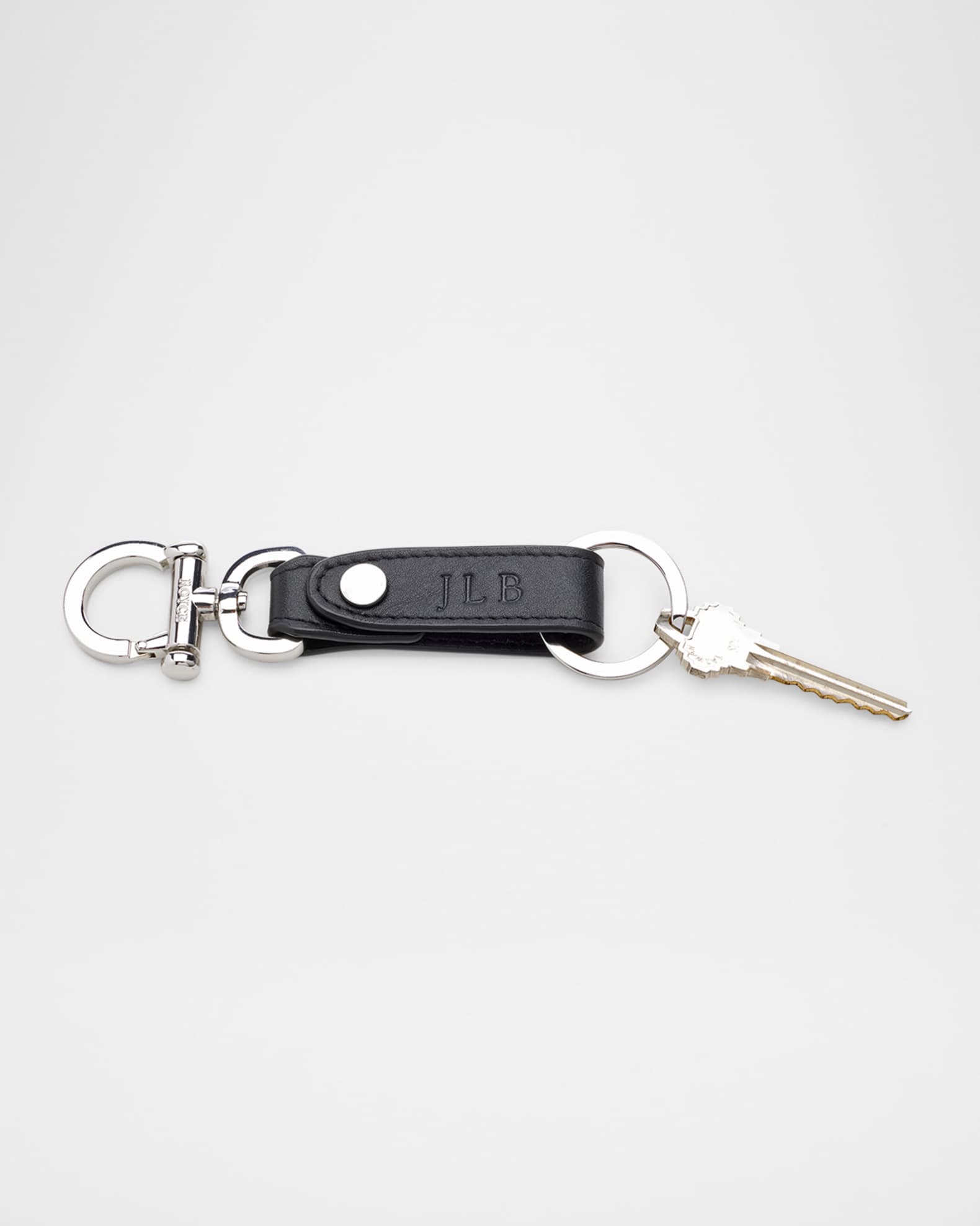 ROYCE New York Monogrammed Leather Valet Key Chain | Horchow