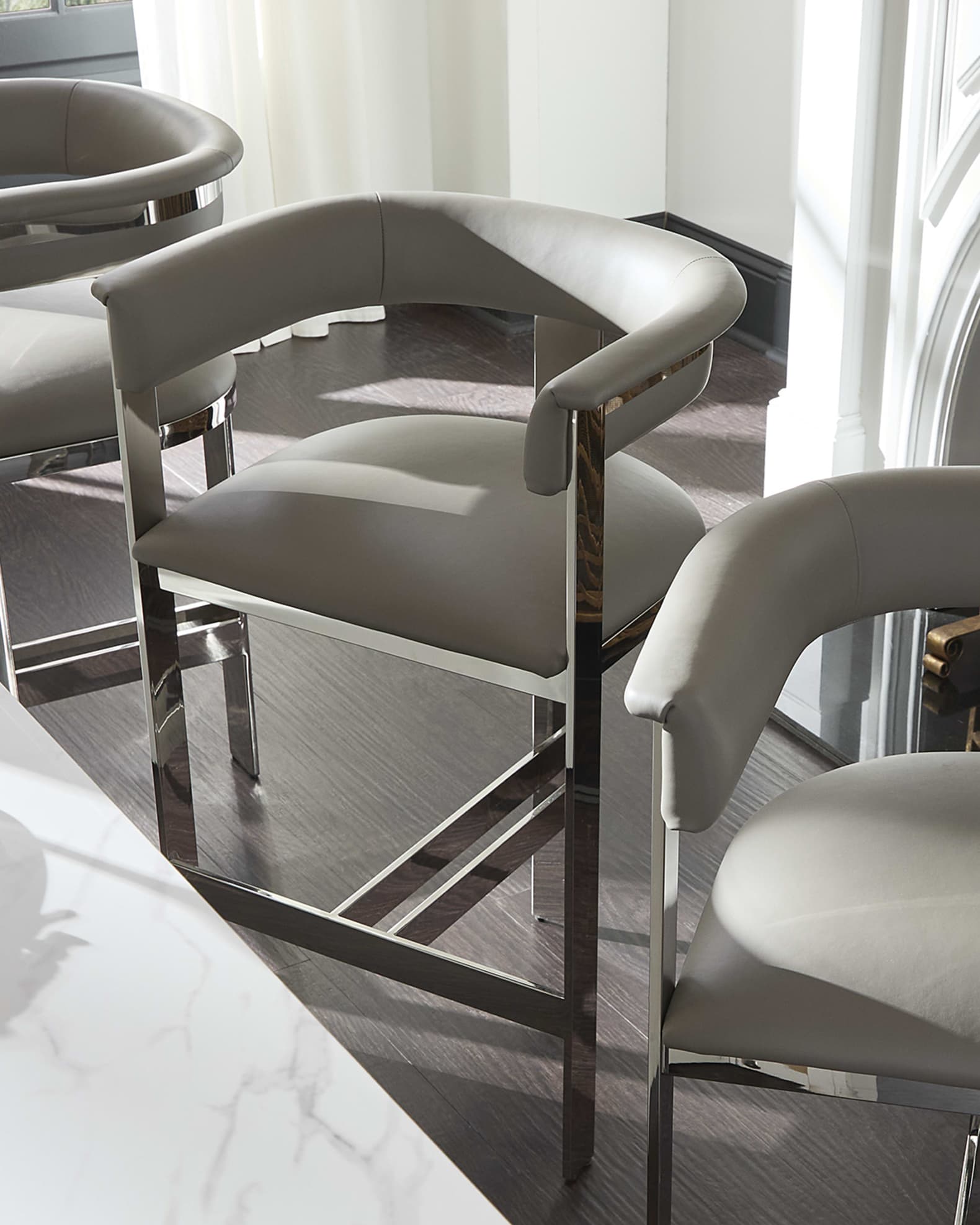 Interlude Home Darcy Counter Stool, 27" | Horchow