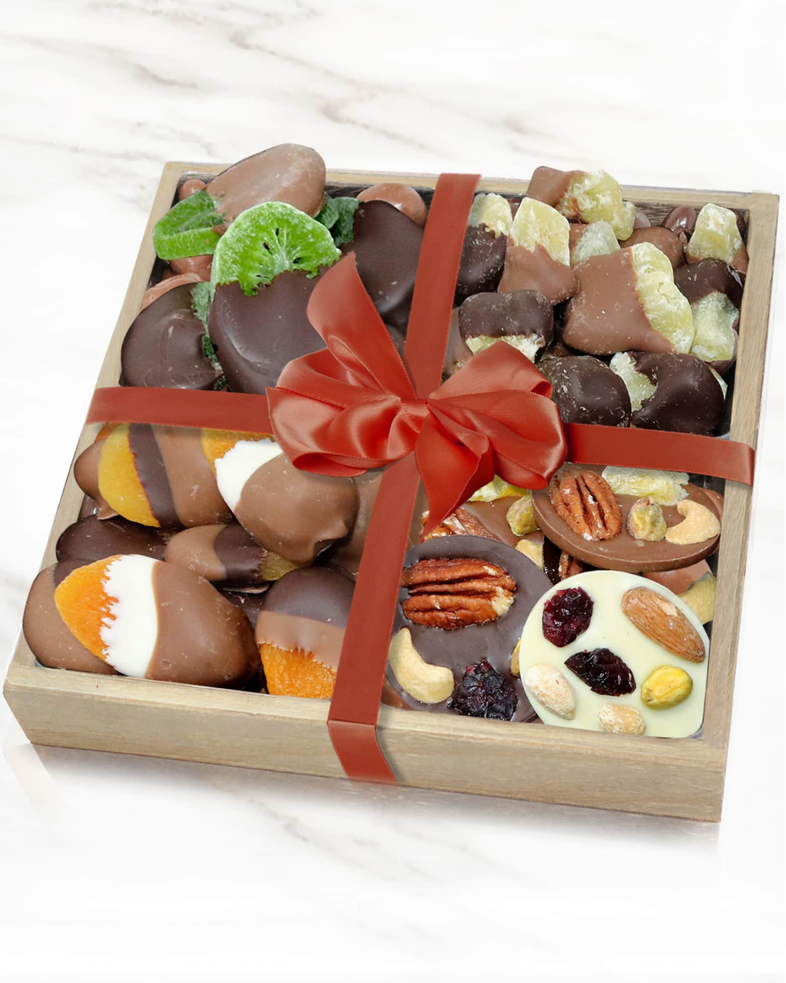 Chocolate Covered Company Premium Belgian Chocolate Dipped Fruit and ...