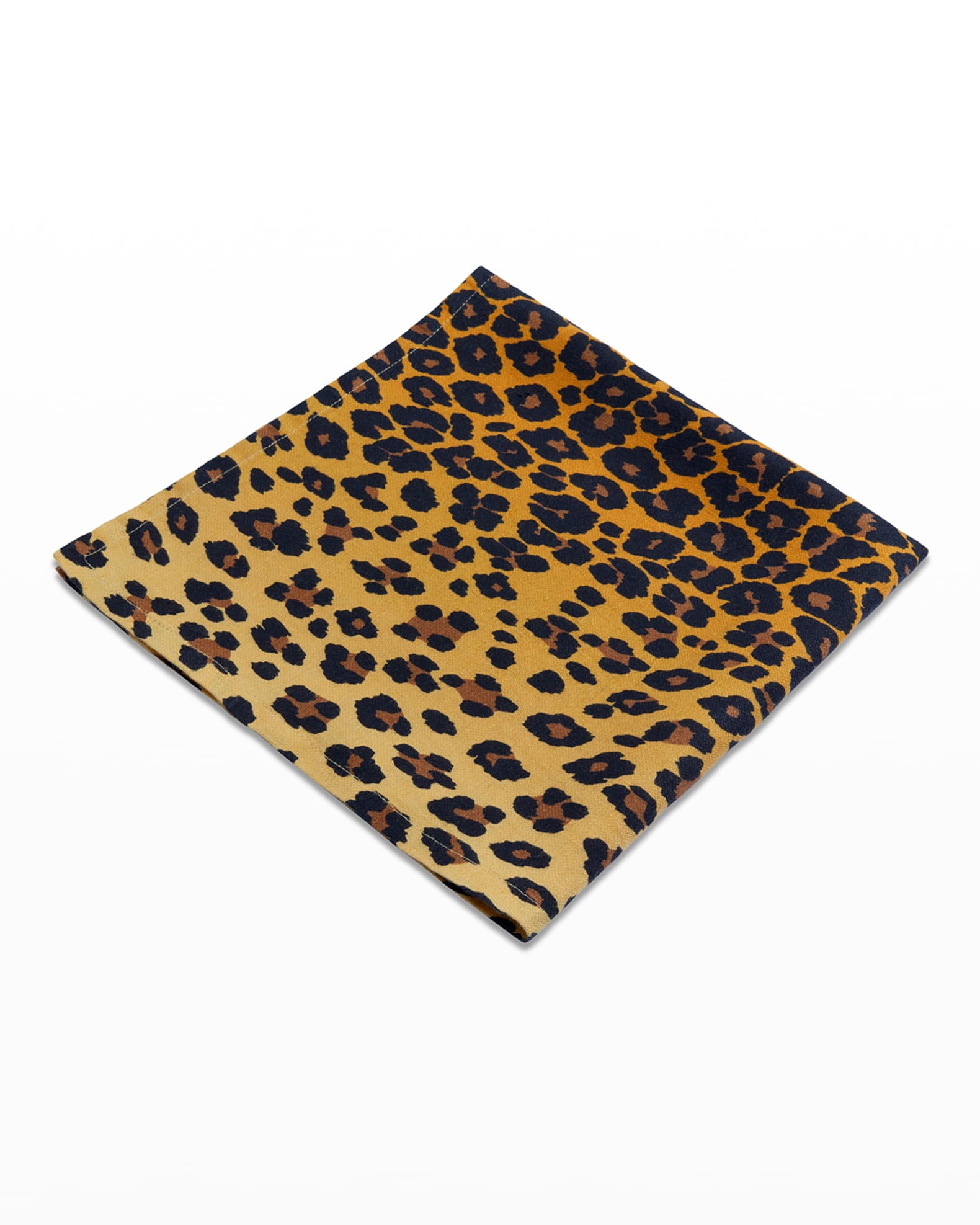 L'Objet Linen Sateen Leopard Napkins, Set of 4 | Horchow