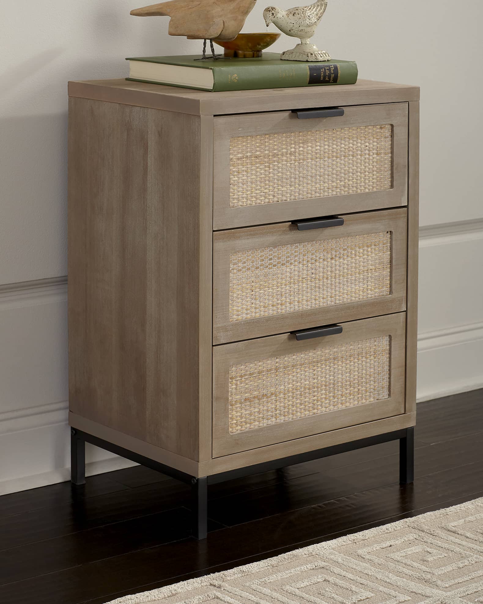 Jamie Young Reed 3-Drawer Side Table | Horchow