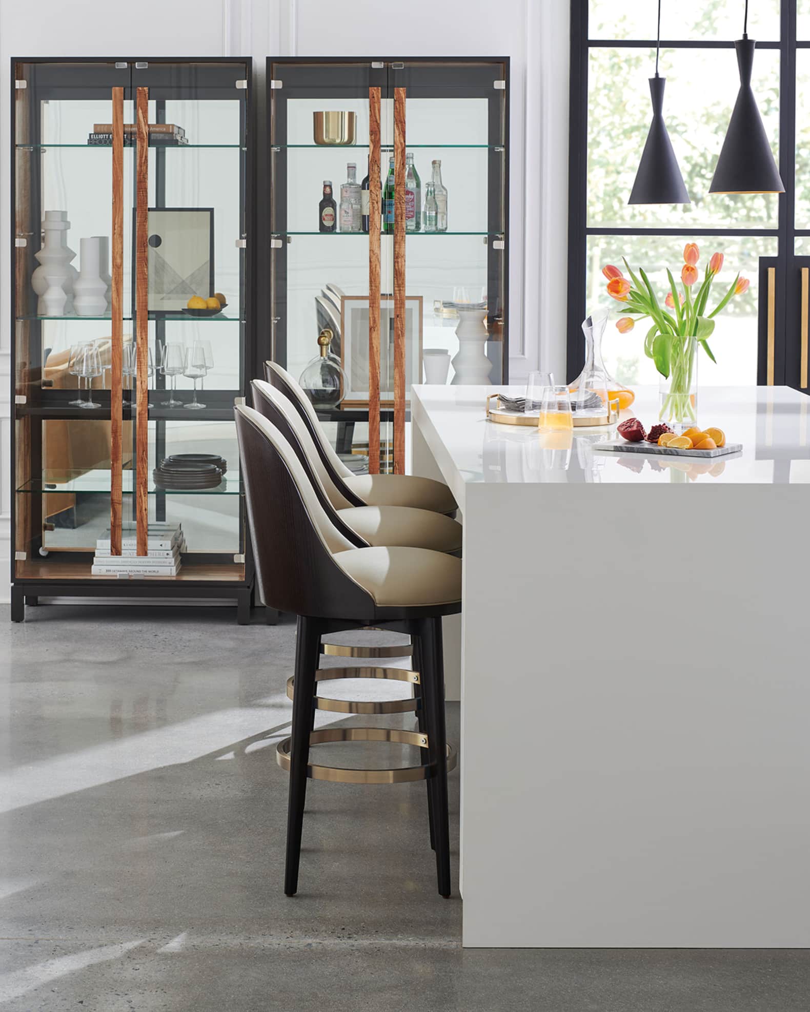 Caracole Another Round Counter Stool, 25" | Horchow