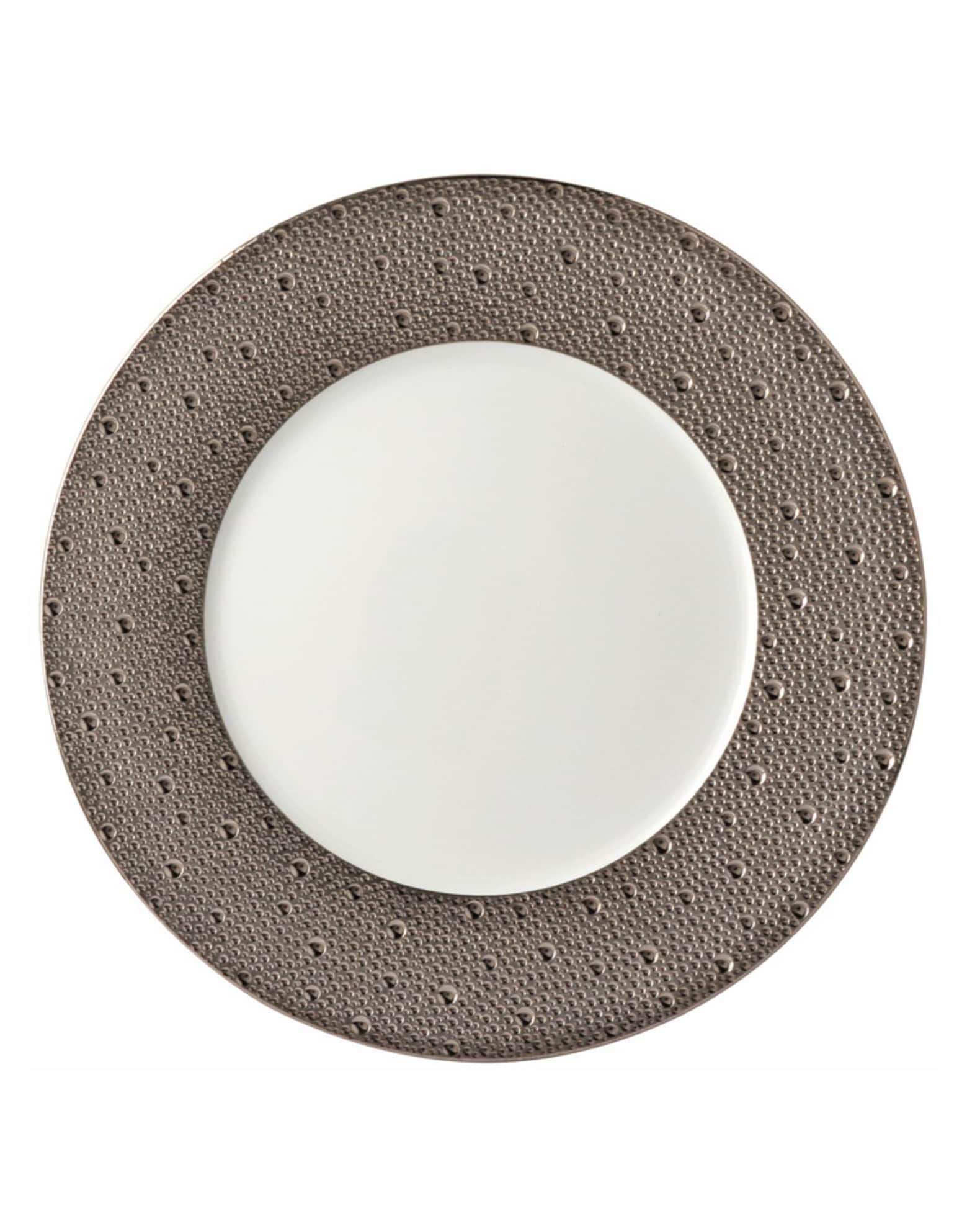 Bernardaud Ecume Platinum Service Plate, 11.6 Bernardaud Ecume Platinum Service Plate, 11.6