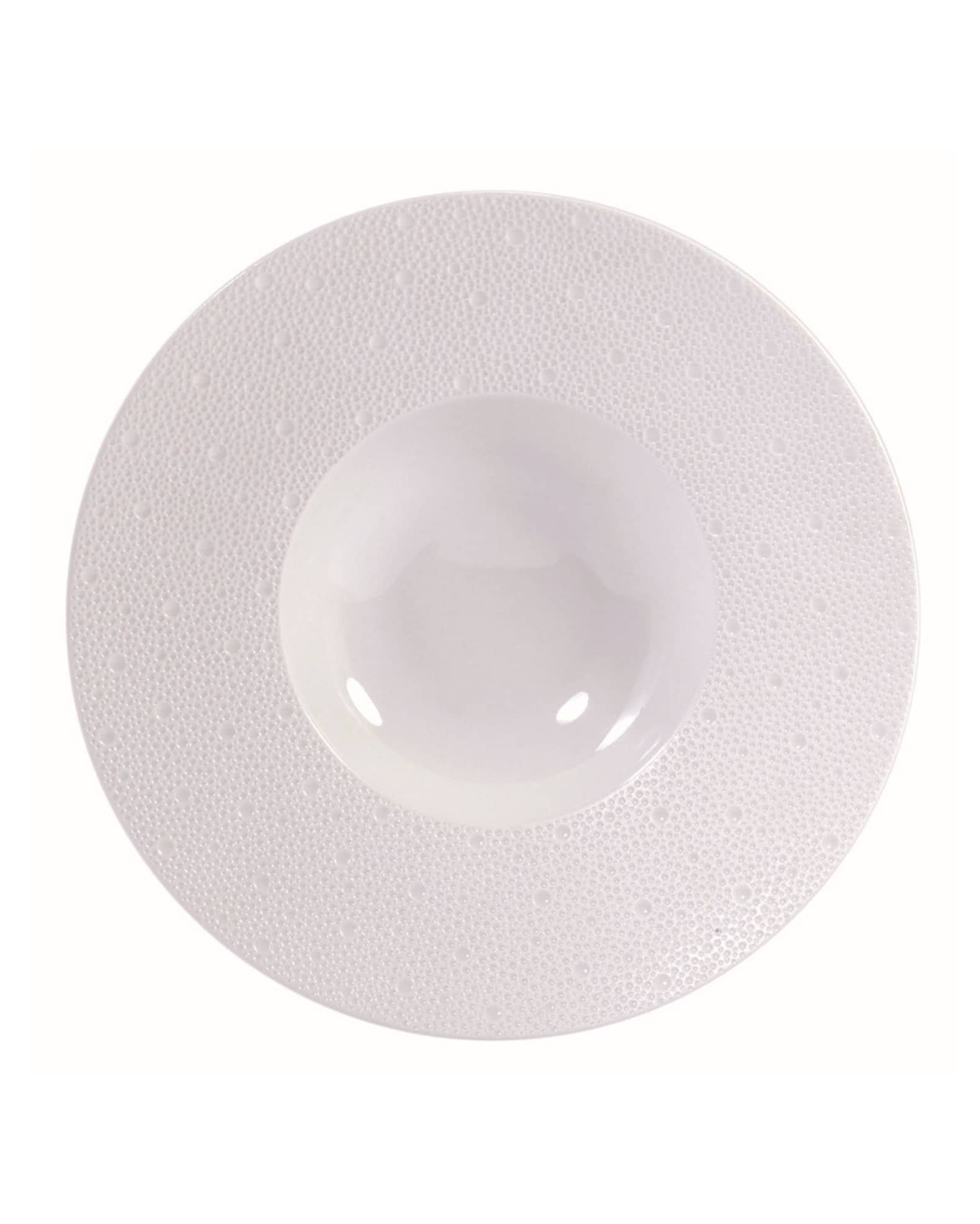 Bernardaud Ecume Large White Rim Soup Plate, 10.6 Bernardaud Ecume Large White Rim Soup Plate, 10.6