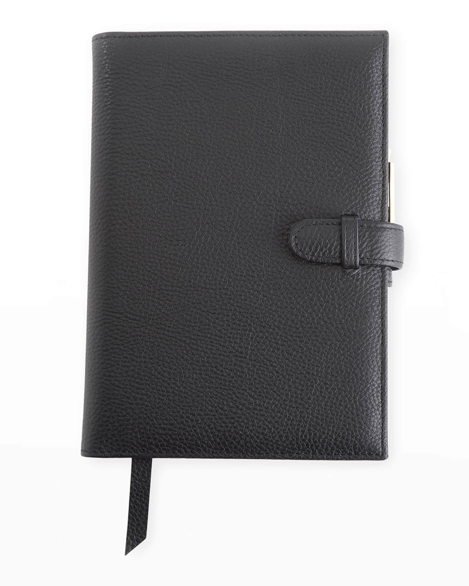 ROYCE New York Monogrammed Executive Weekly Leather Calendar Planner ...