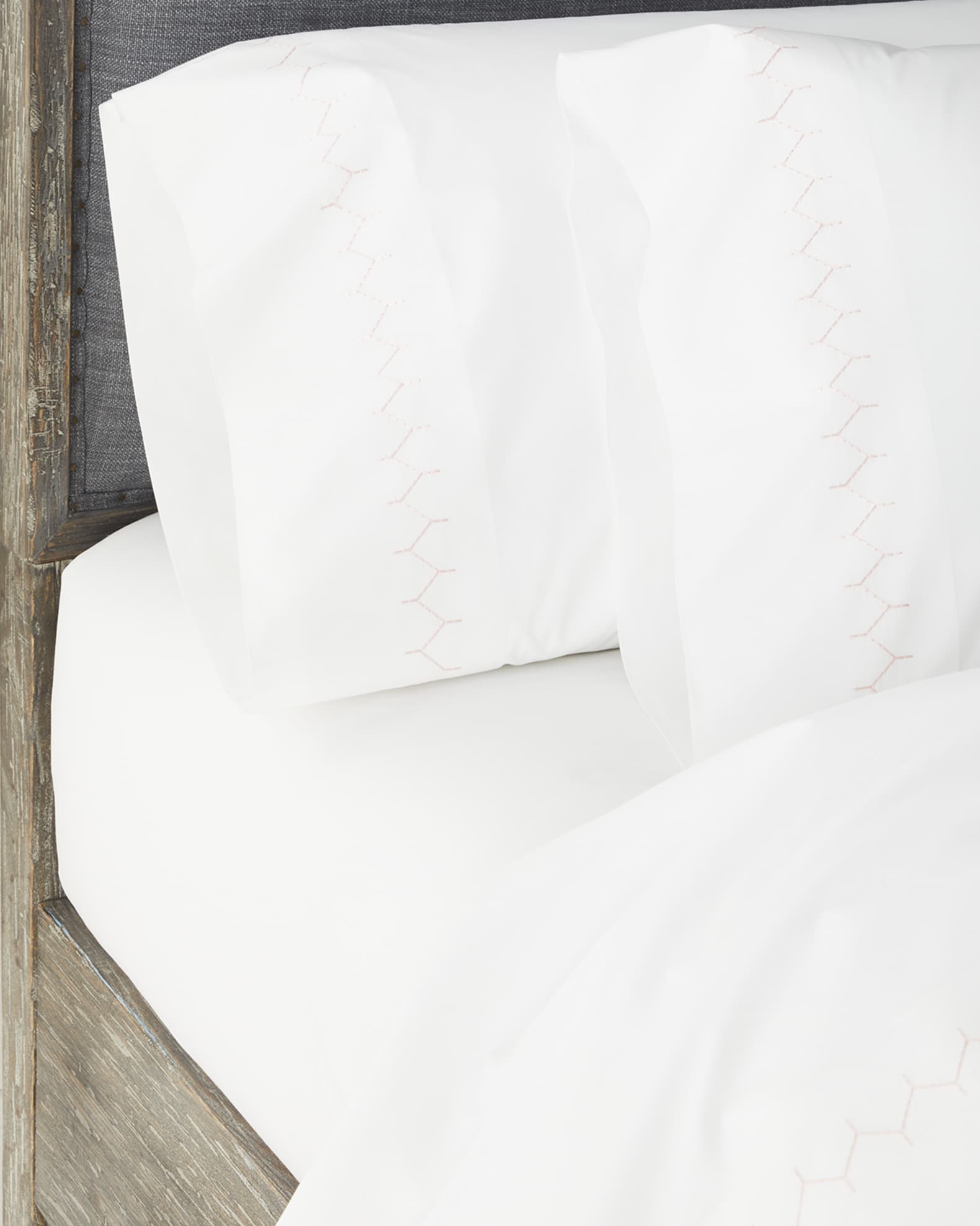 John Robshaw Stitched 300 Thread Count Pillowcases Set of 2, Standard ...