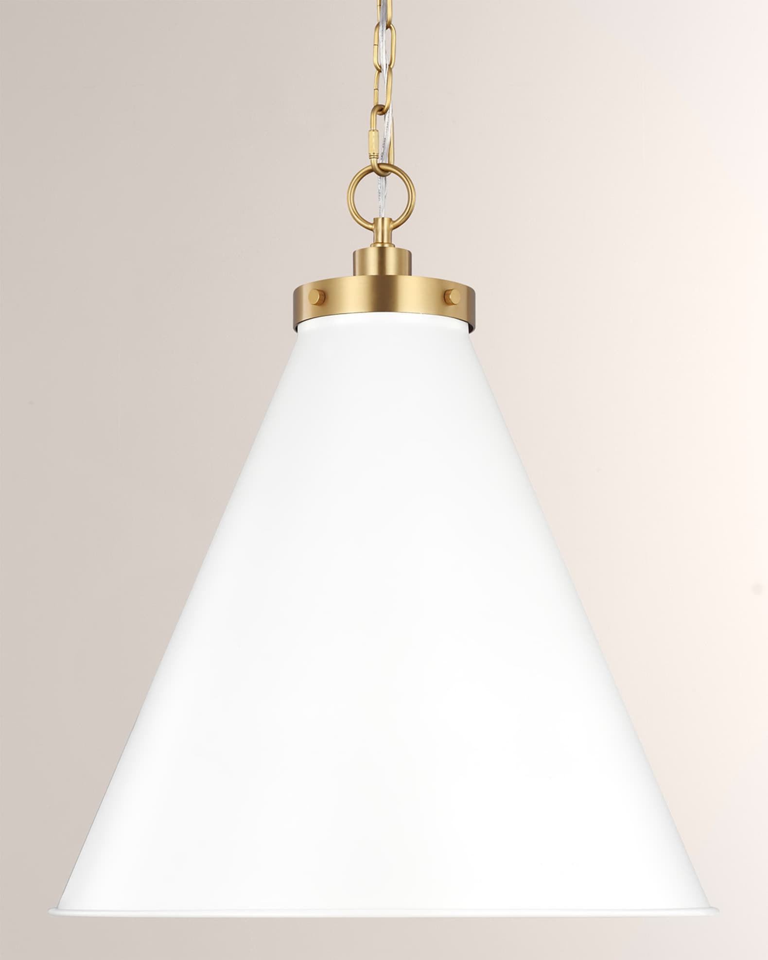 Visual Comfort Studio Wellfleet Large Cone Pendant By Chapman & Myers ...